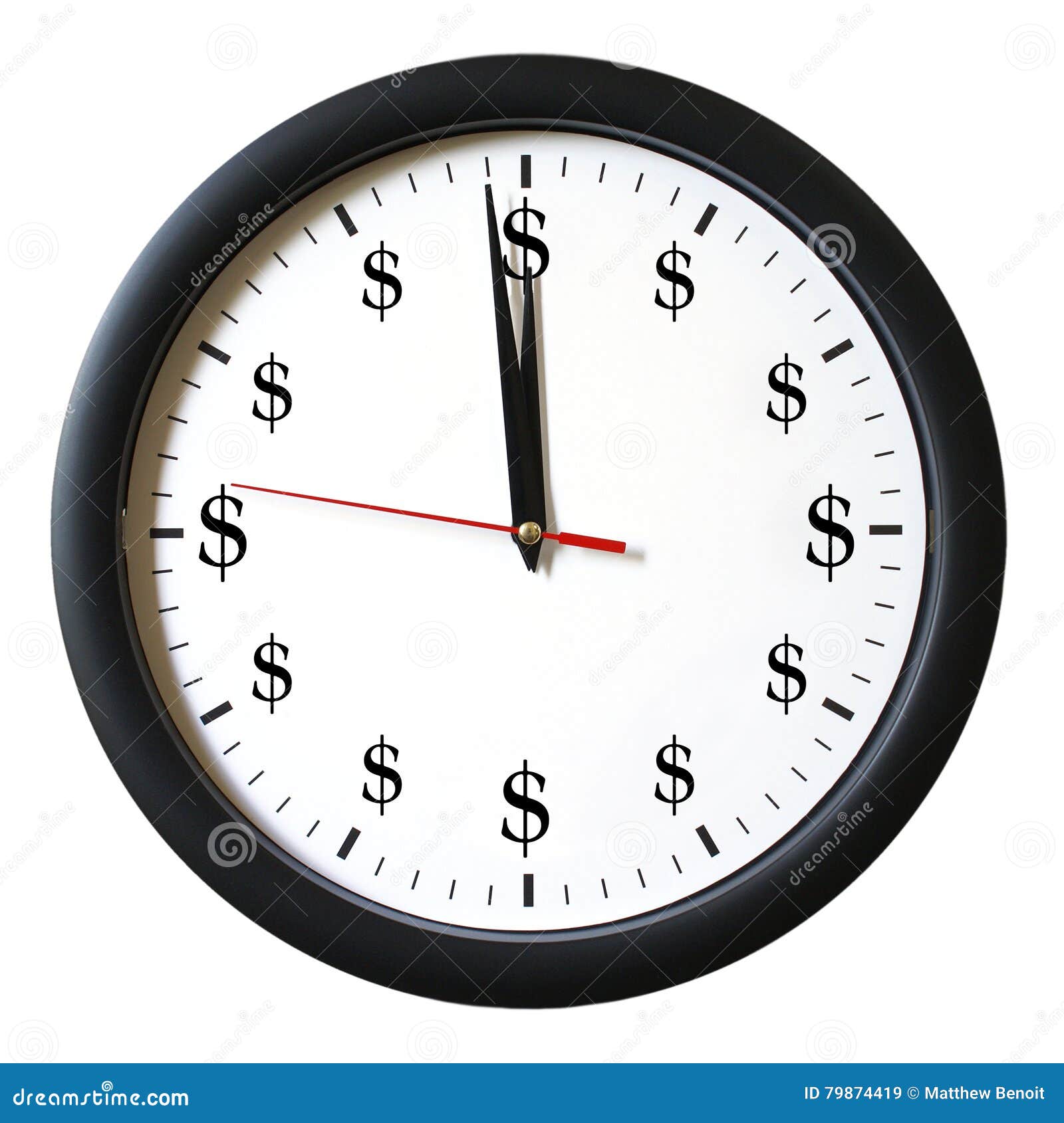 Time is Money stock image. Image of second, noon, cash - 79874419