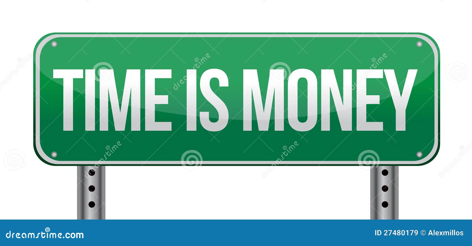 Time is Money Sign Illustration Design Stock Illustration ...