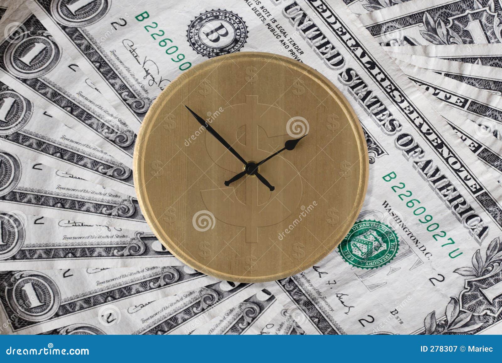 Time is Money - USA Version Stock Image - Image of note, hours: 278307
