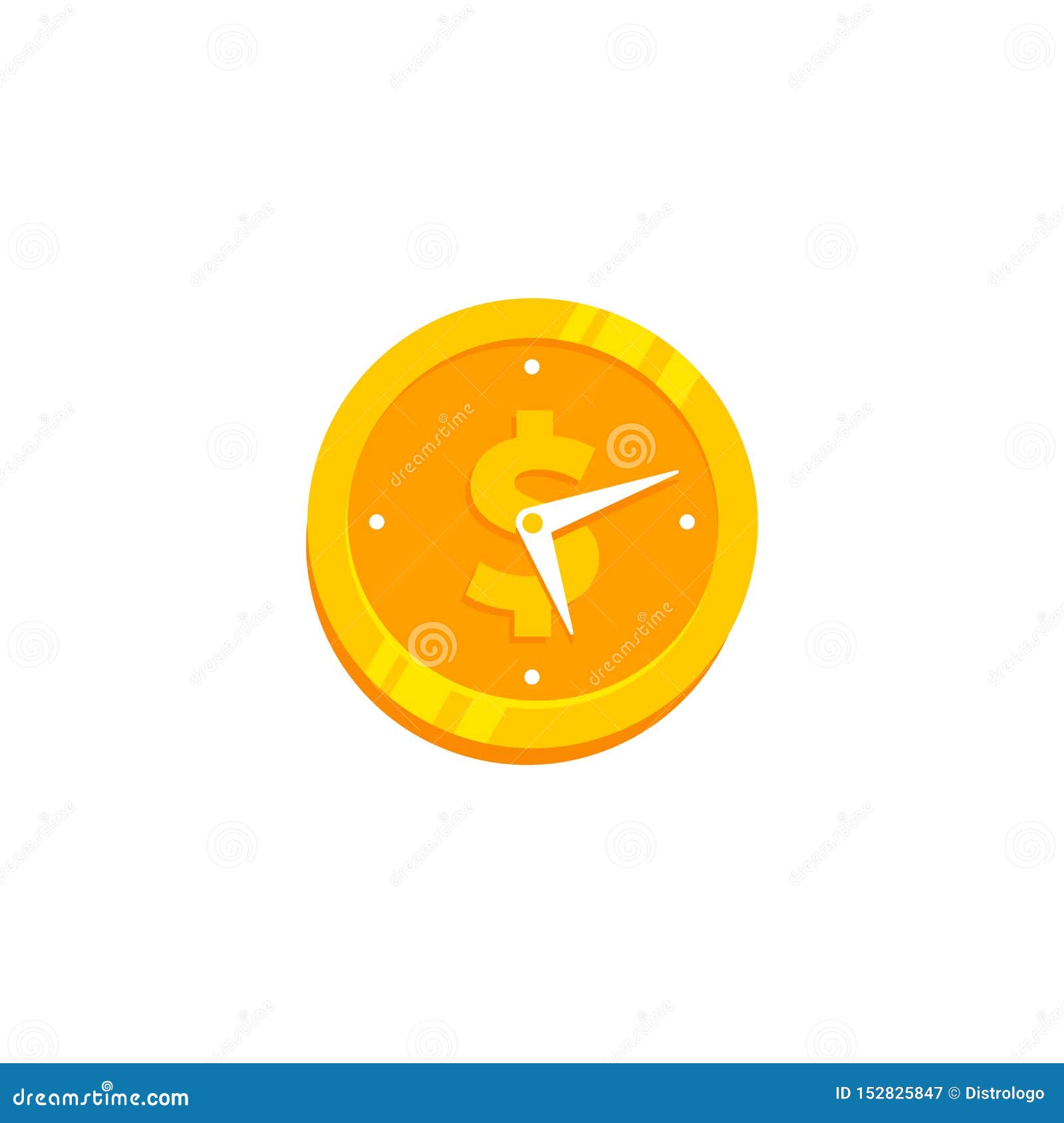 Time is Money Vector Icon Symbol Illustration Stock Vector ...