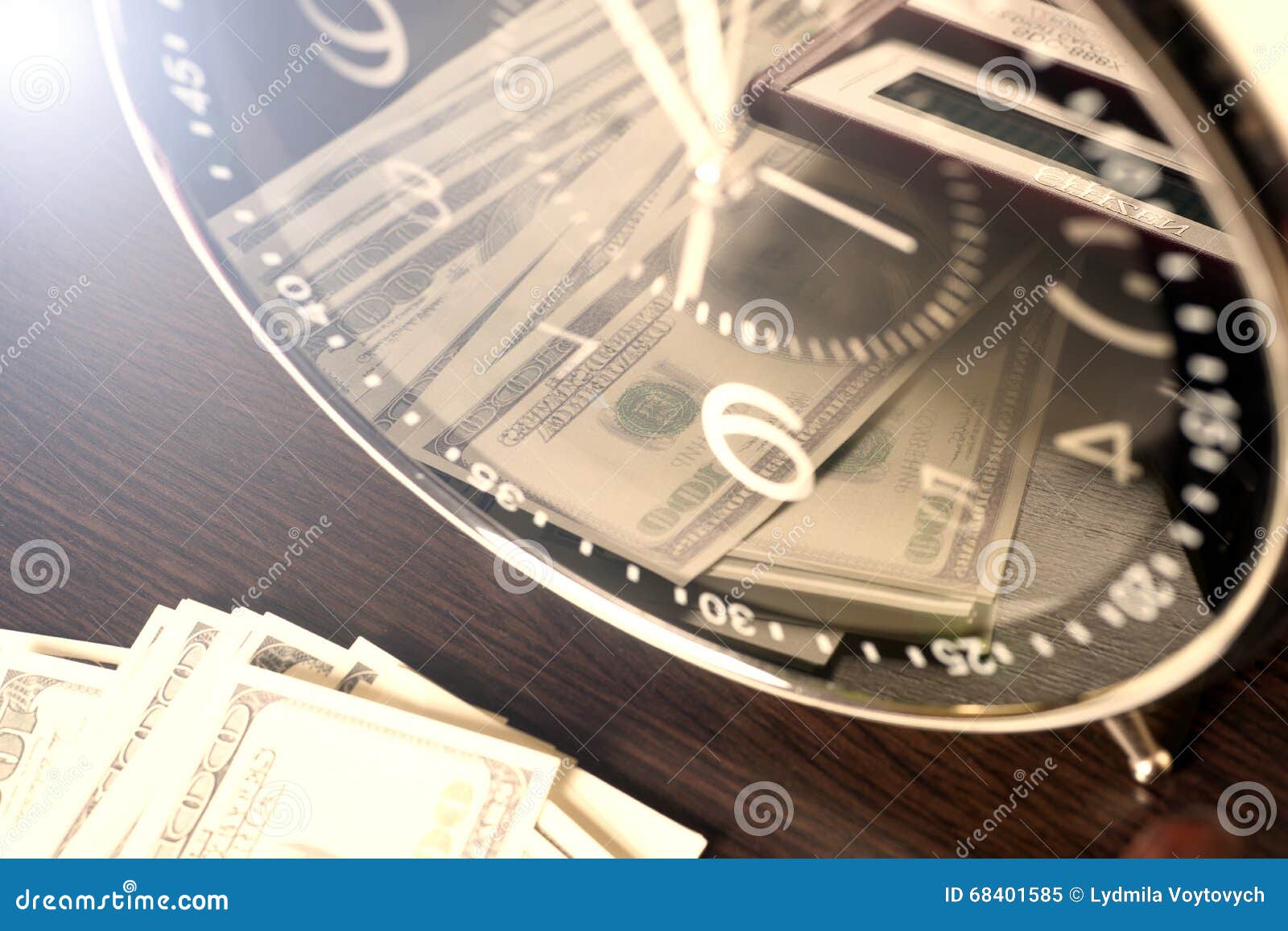 Time is money and wealth. stock image. Image of banking - 68401585