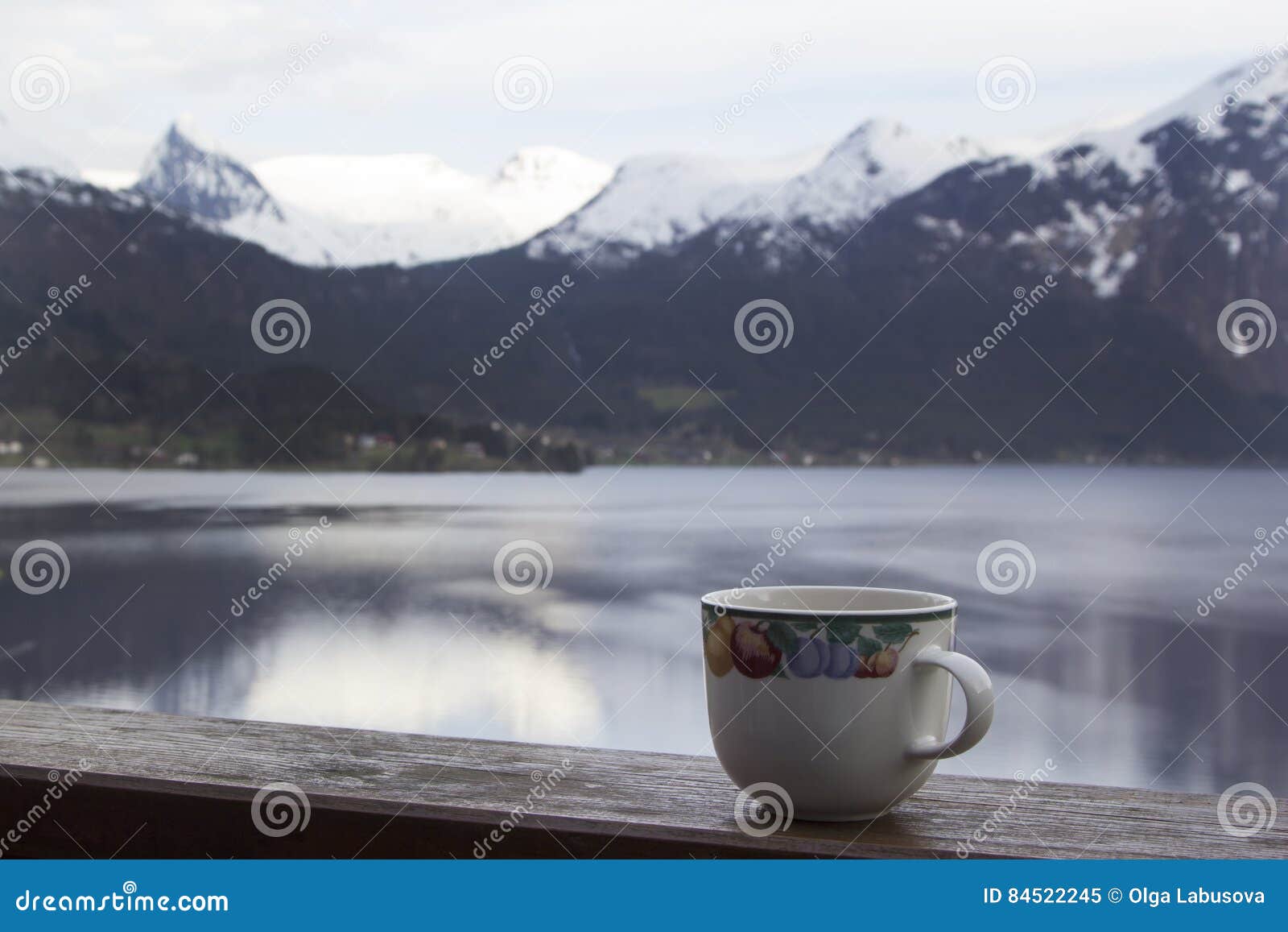 Time for Morning Tea Outdoors Stock Image - Image of steam, fjords ...