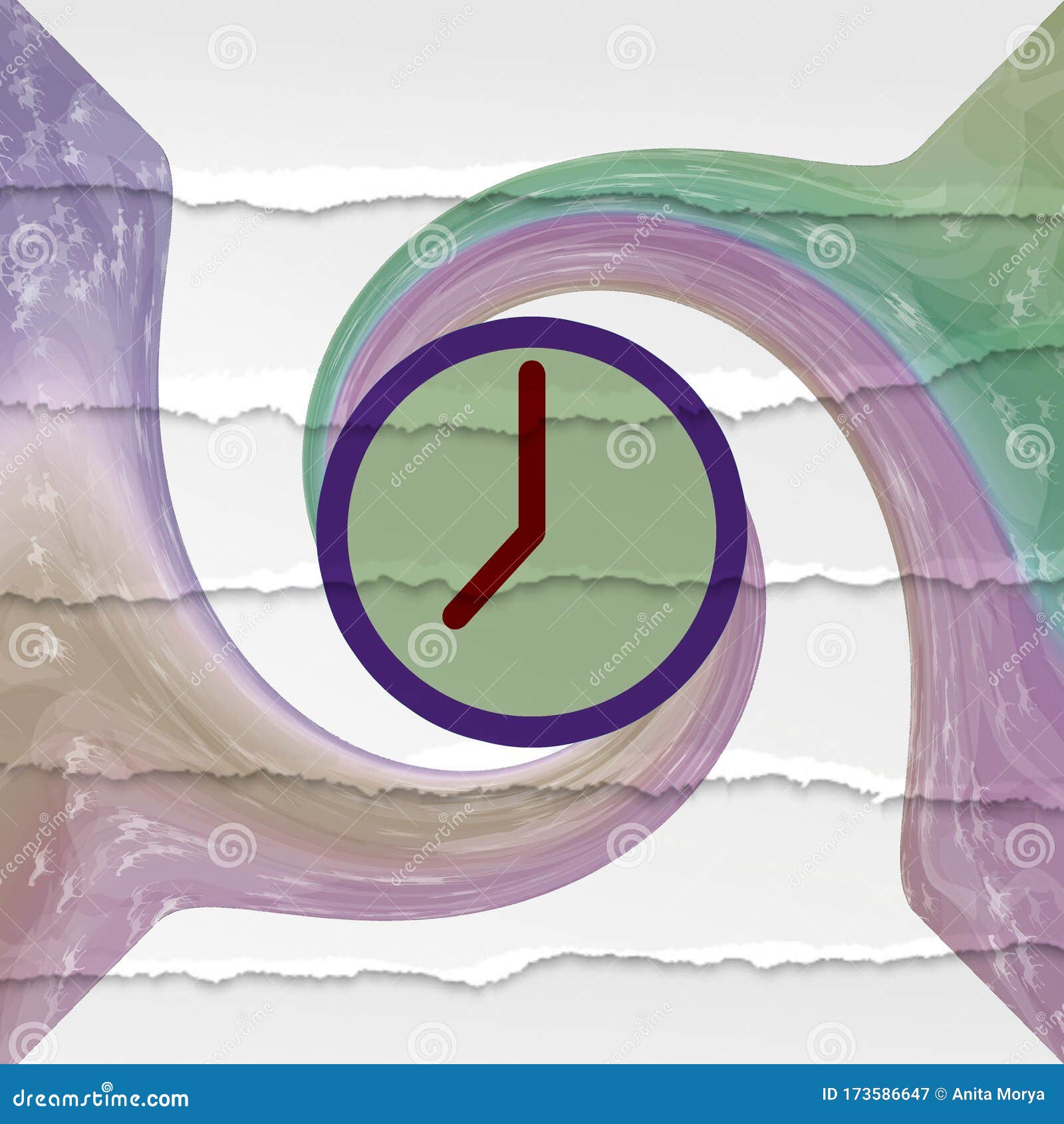 Time is Moving and Curve Background Stock Illustration - Illustration ...