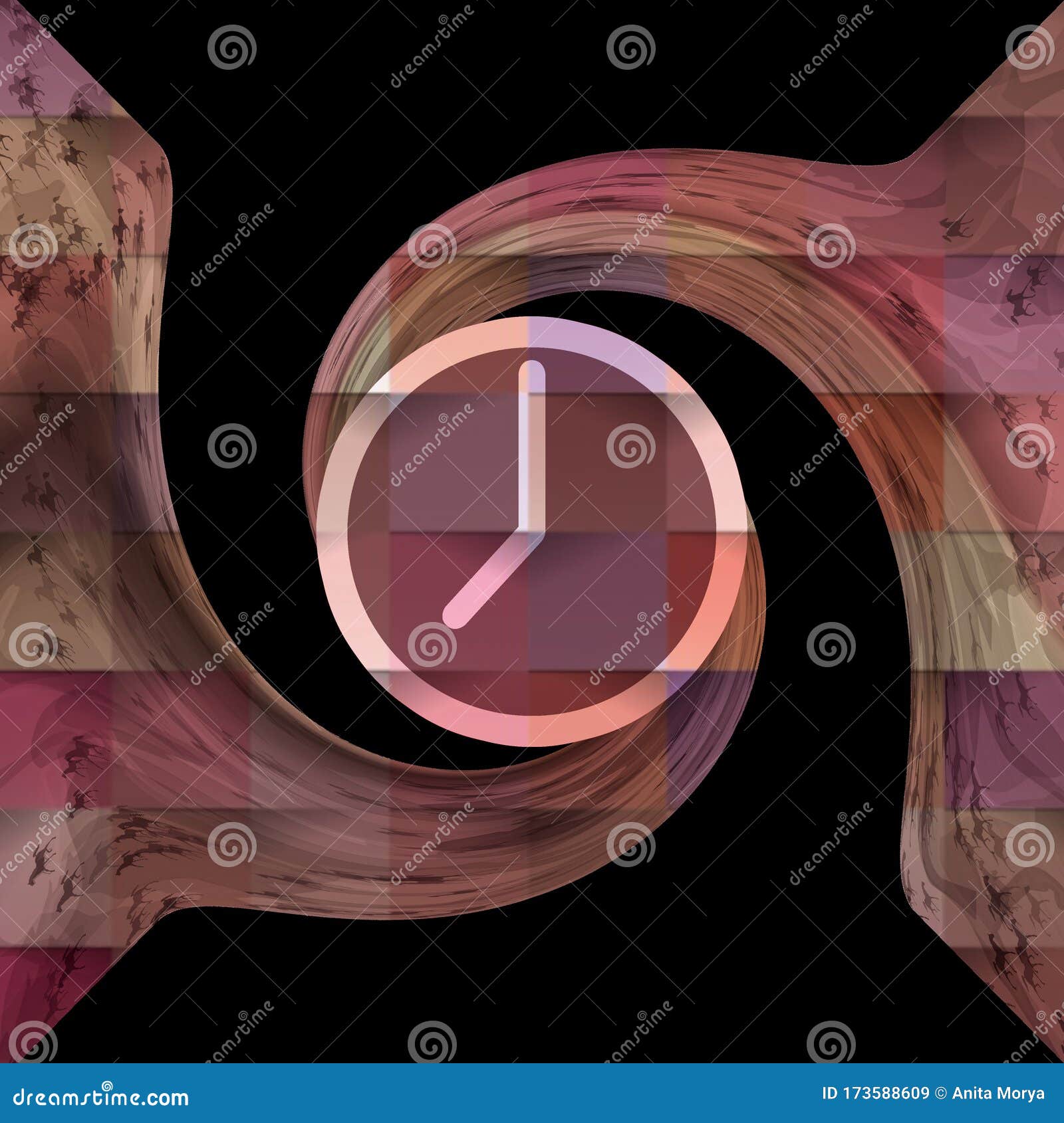 Time is Moving Indicated Symbol Stock Illustration - Illustration of ...