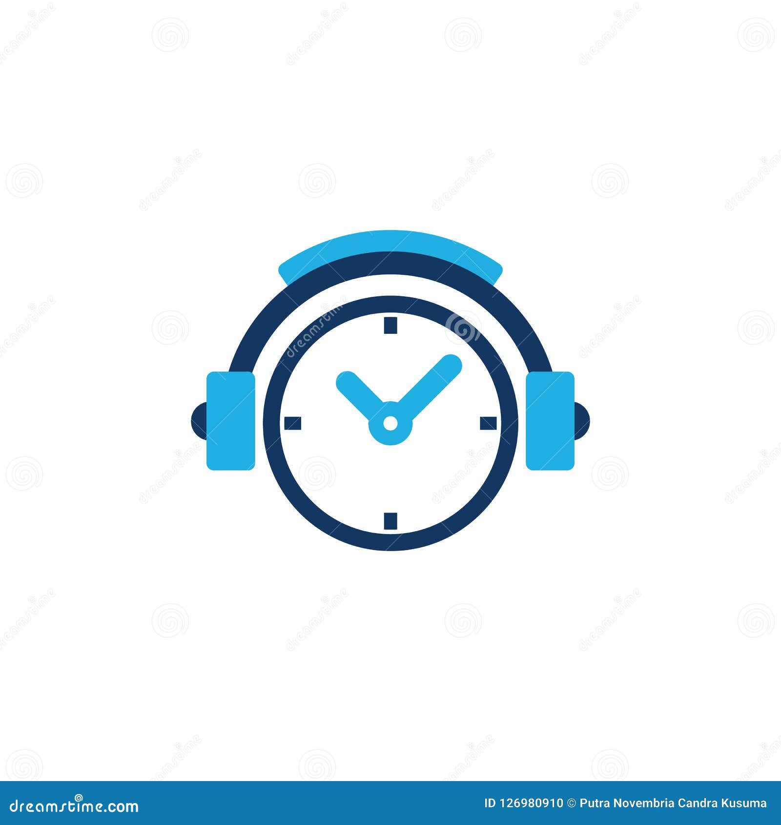 Time Music Logo Icon Design Stock Vector - Illustration of abstract ...