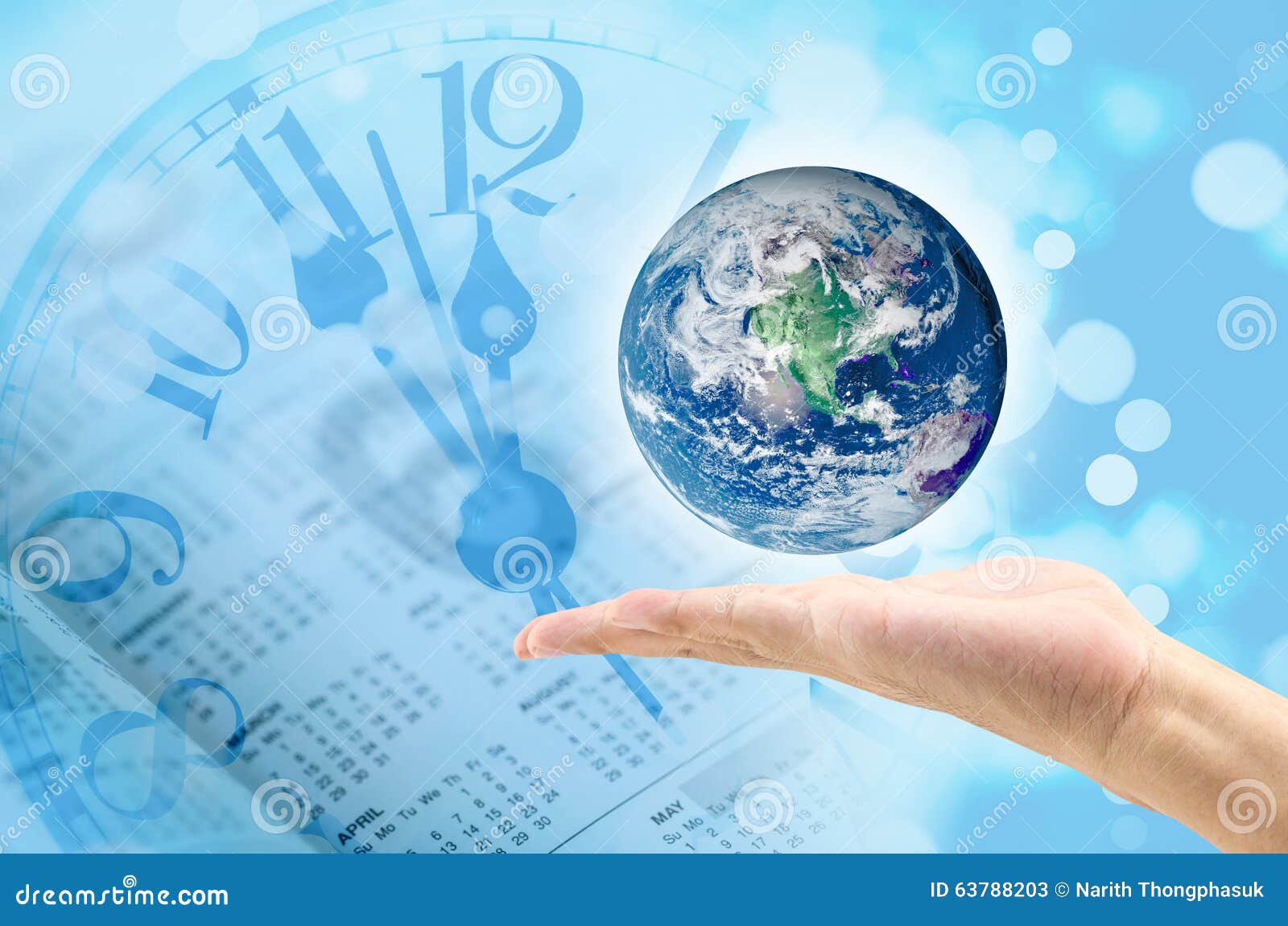 Time, Nature and Environment Concept. Stock Image - Image of planet ...