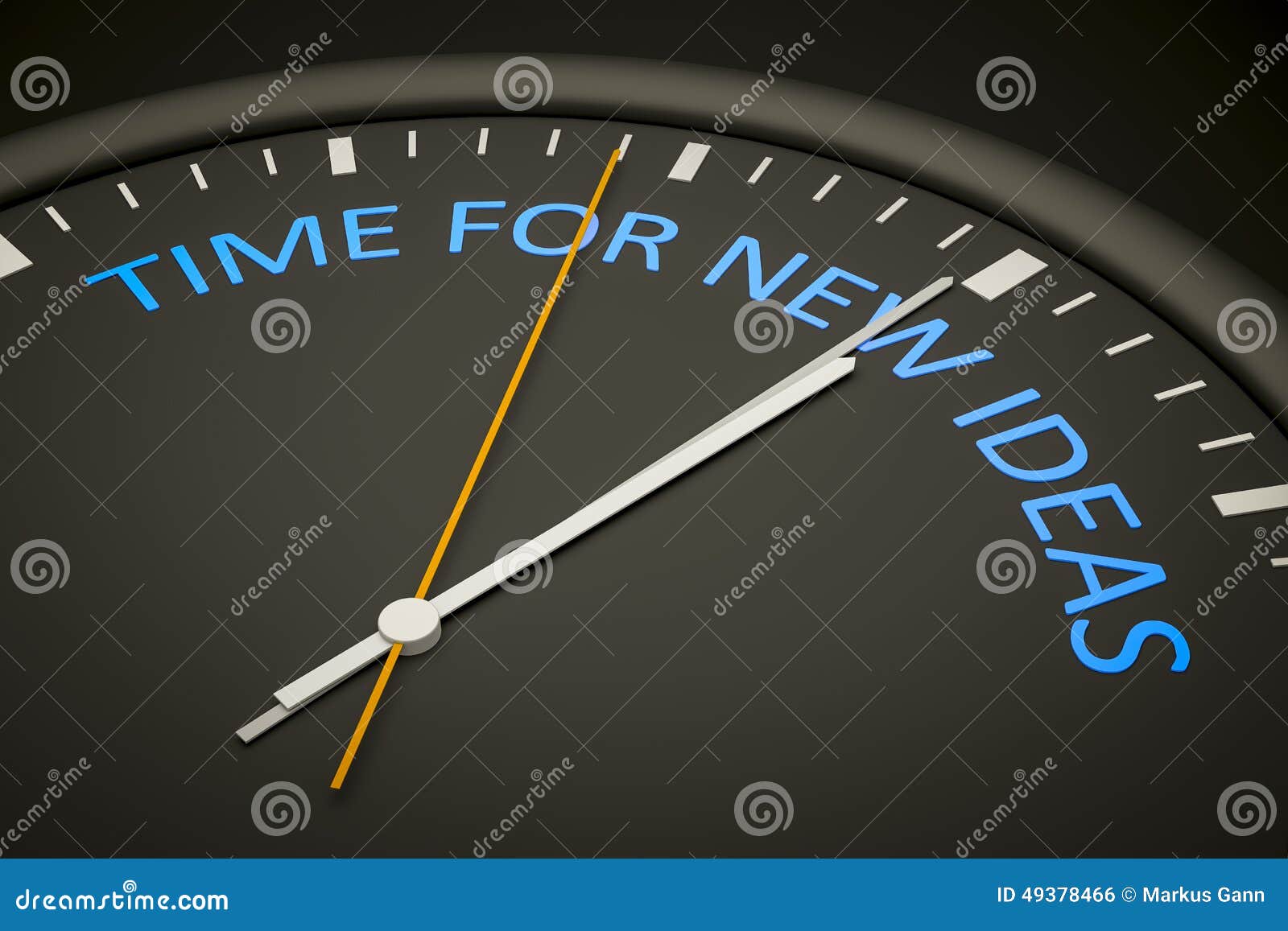 Time for new ideas stock illustration. Illustration of minute - 49378466