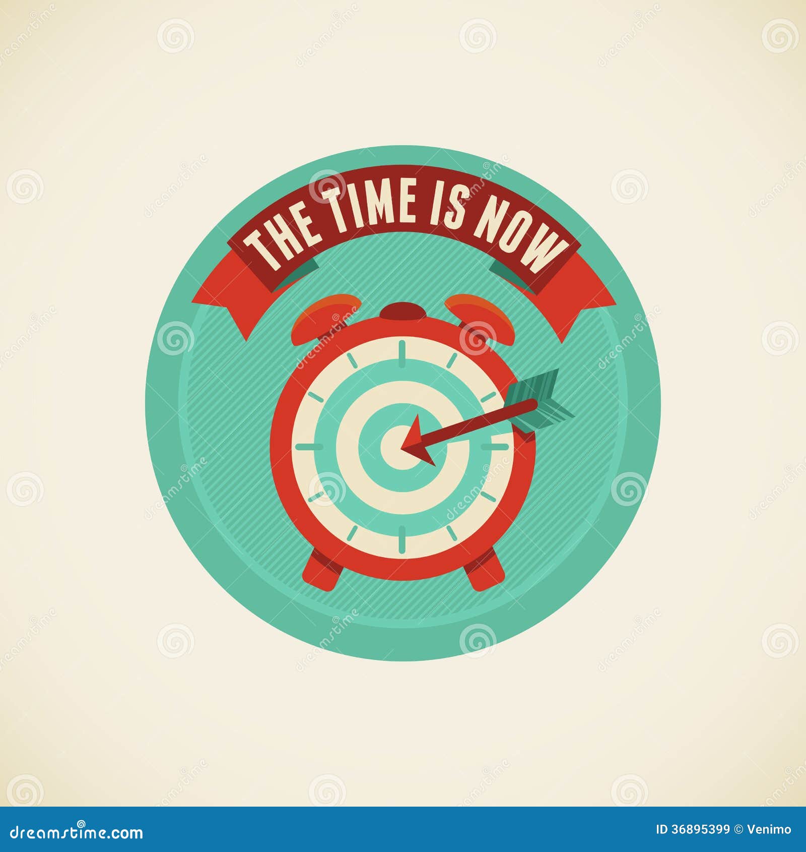 The time is now stock vector. Illustration of decoration - 36895399