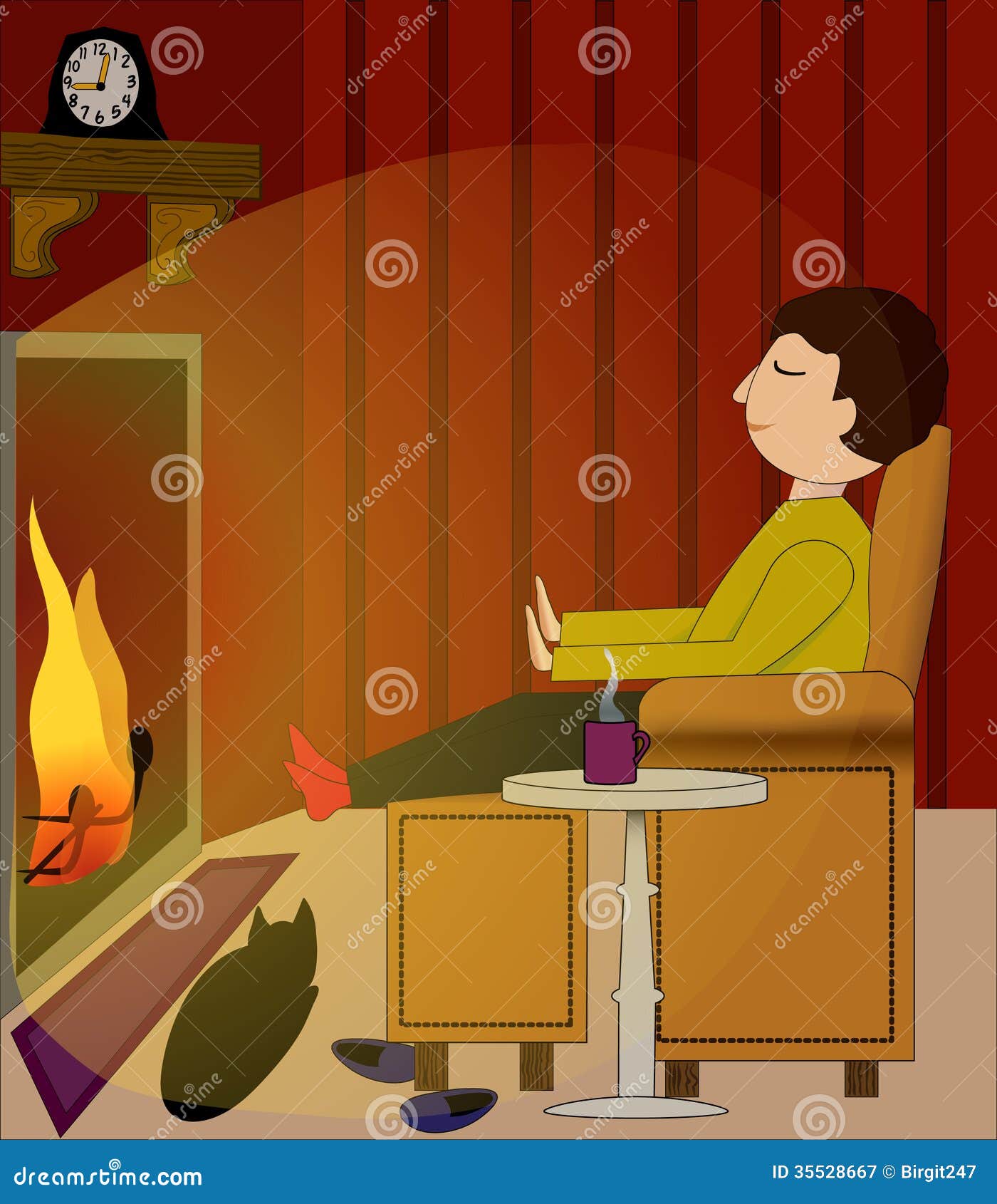 Time Off stock vector. Illustration of resting, time - 35528667