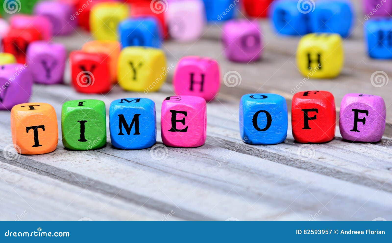 Time off words on table stock image. Image of opportunity - 82593957