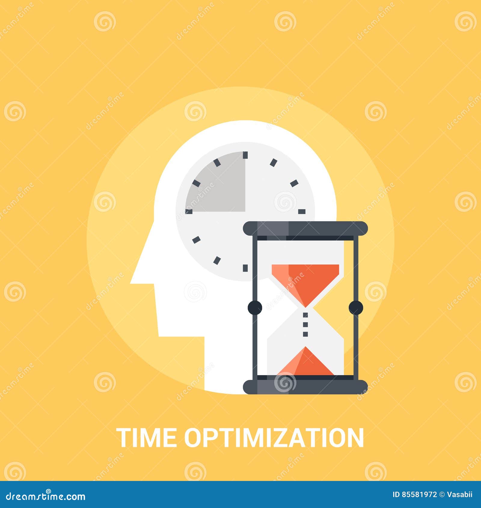 Time Optimization Icon Concept Stock Vector - Illustration of graphic ...