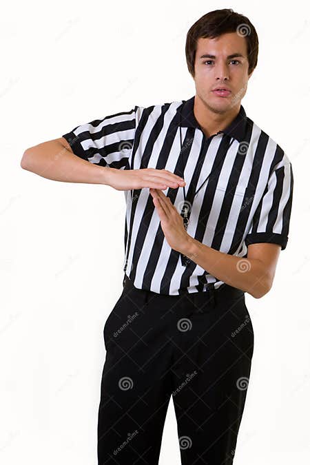 Time out stock image. Image of ball, referee, attractive - 4058423