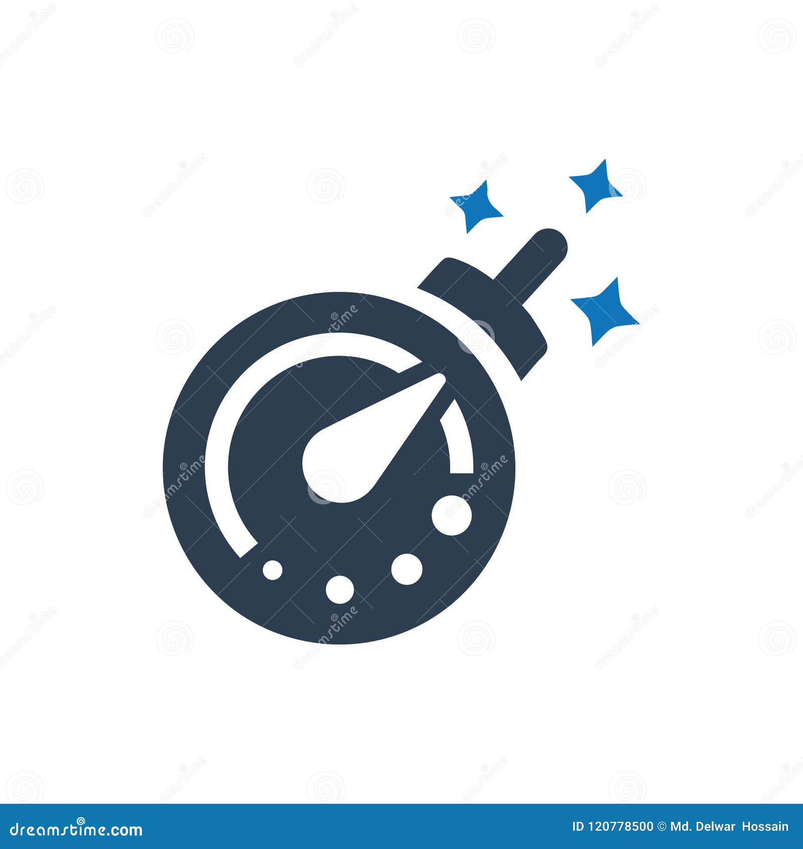 Time out Icon stock vector. Illustration of countdown - 120778500