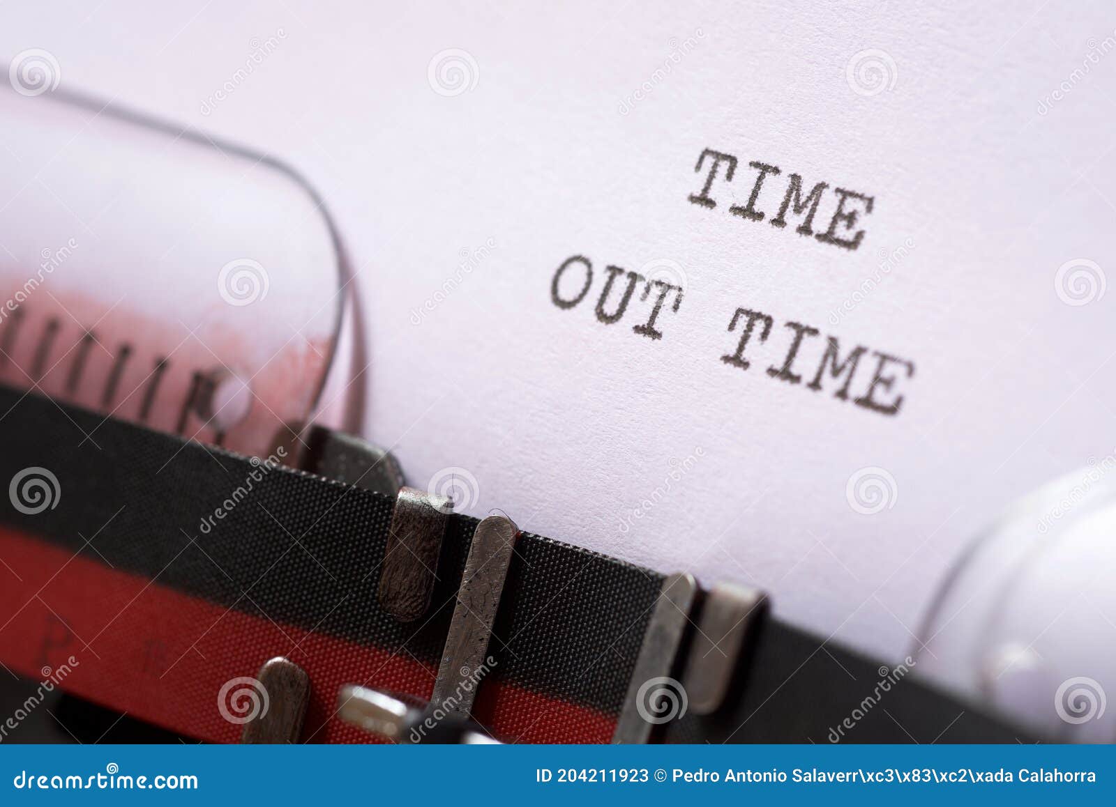 Time out time phrase stock image. Image of idea, phrase - 204211923