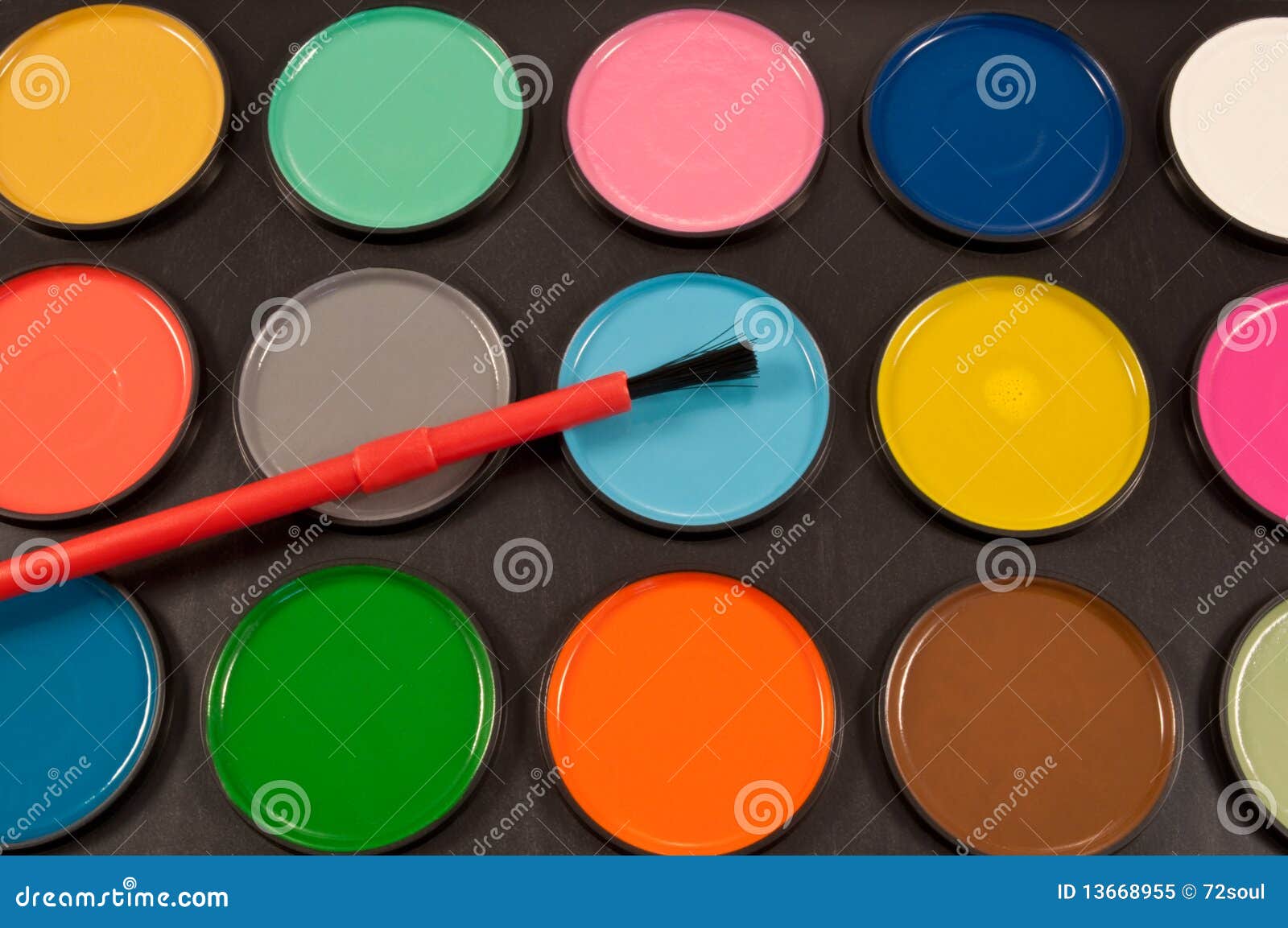 Time for painting. stock image. Image of coloured, class - 13668955