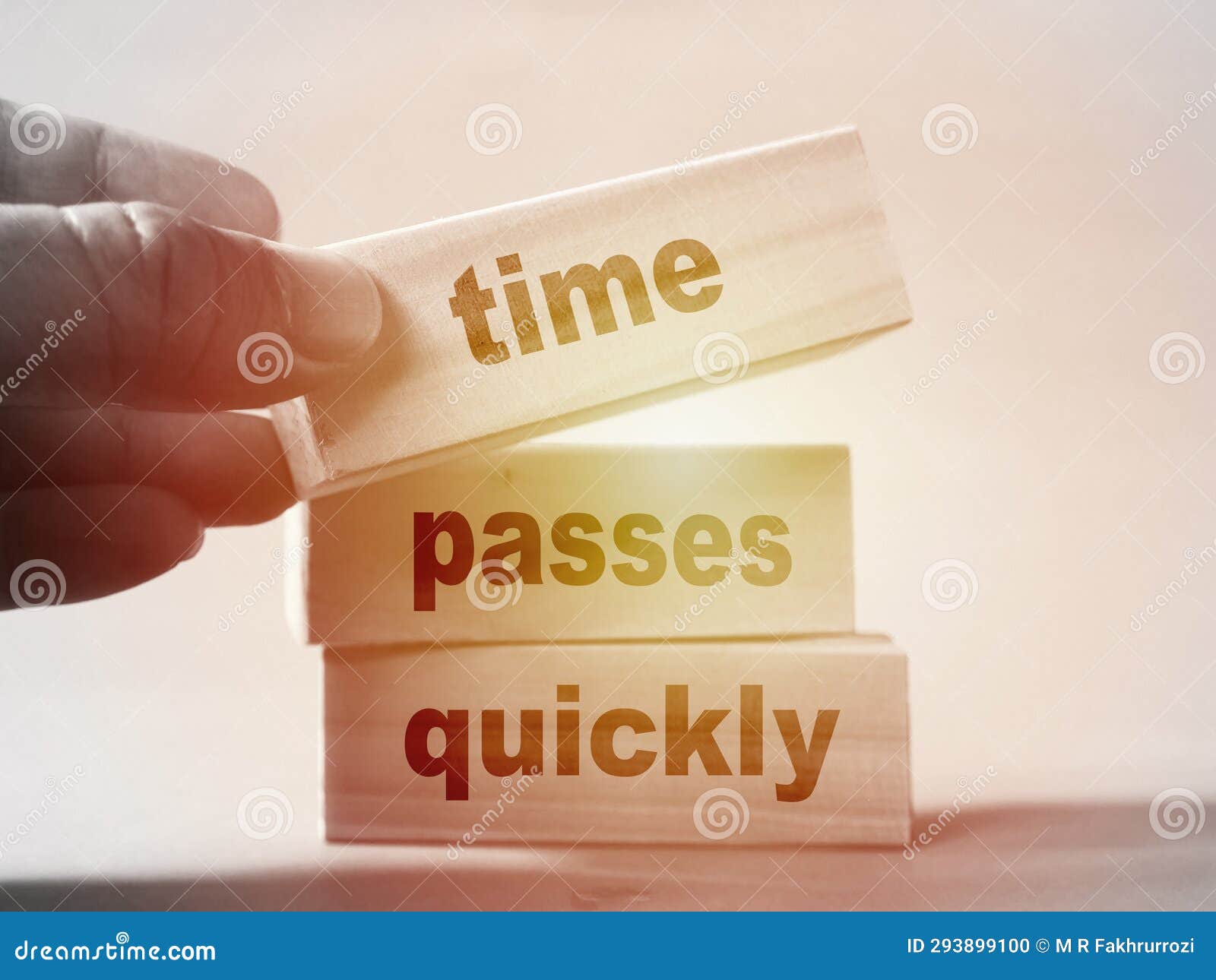 Time Passes Quickly, Text Words Typography Written on Wooden Blocks ...
