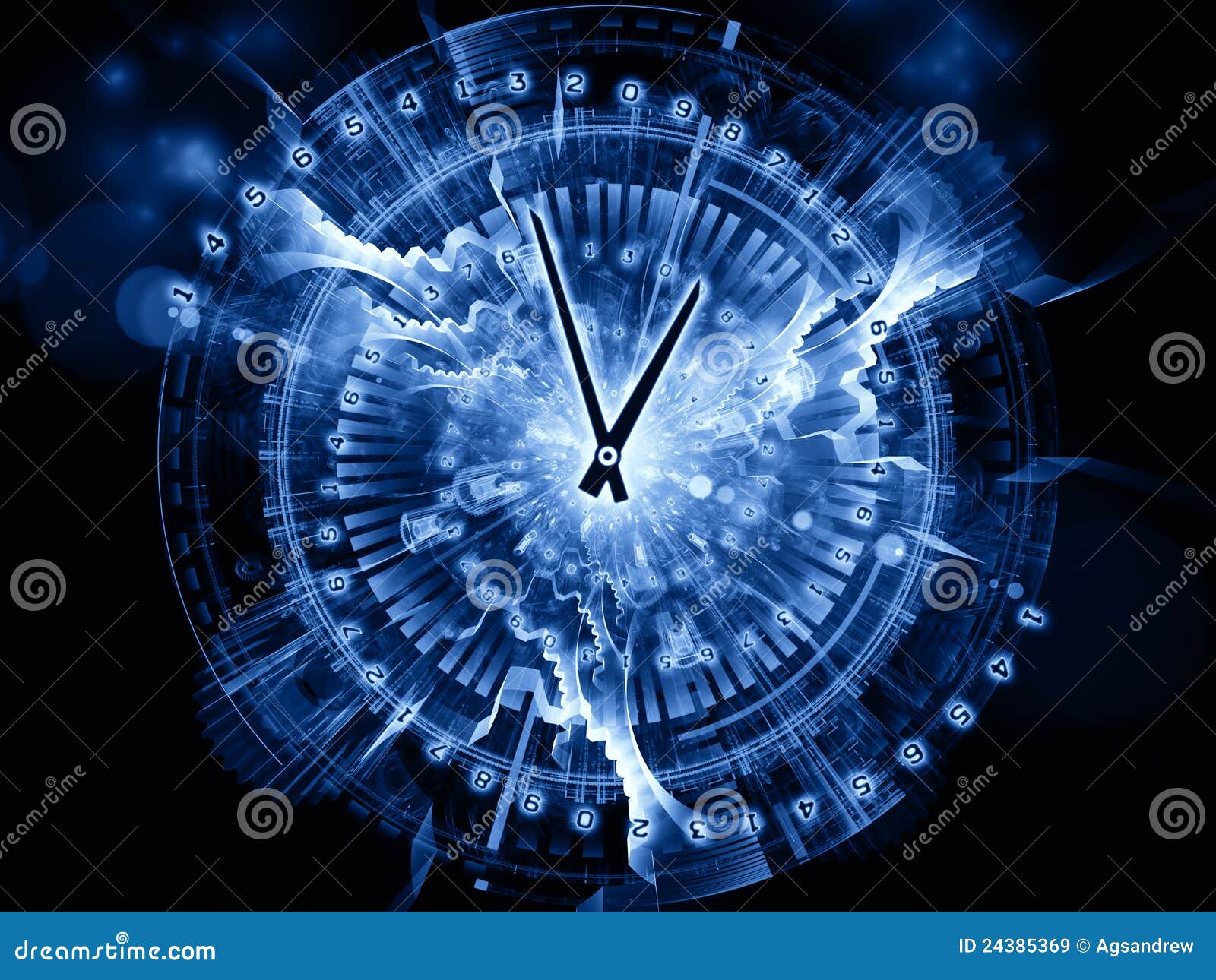 Time passing stock image. Image of clock, gear, fractal - 24385369