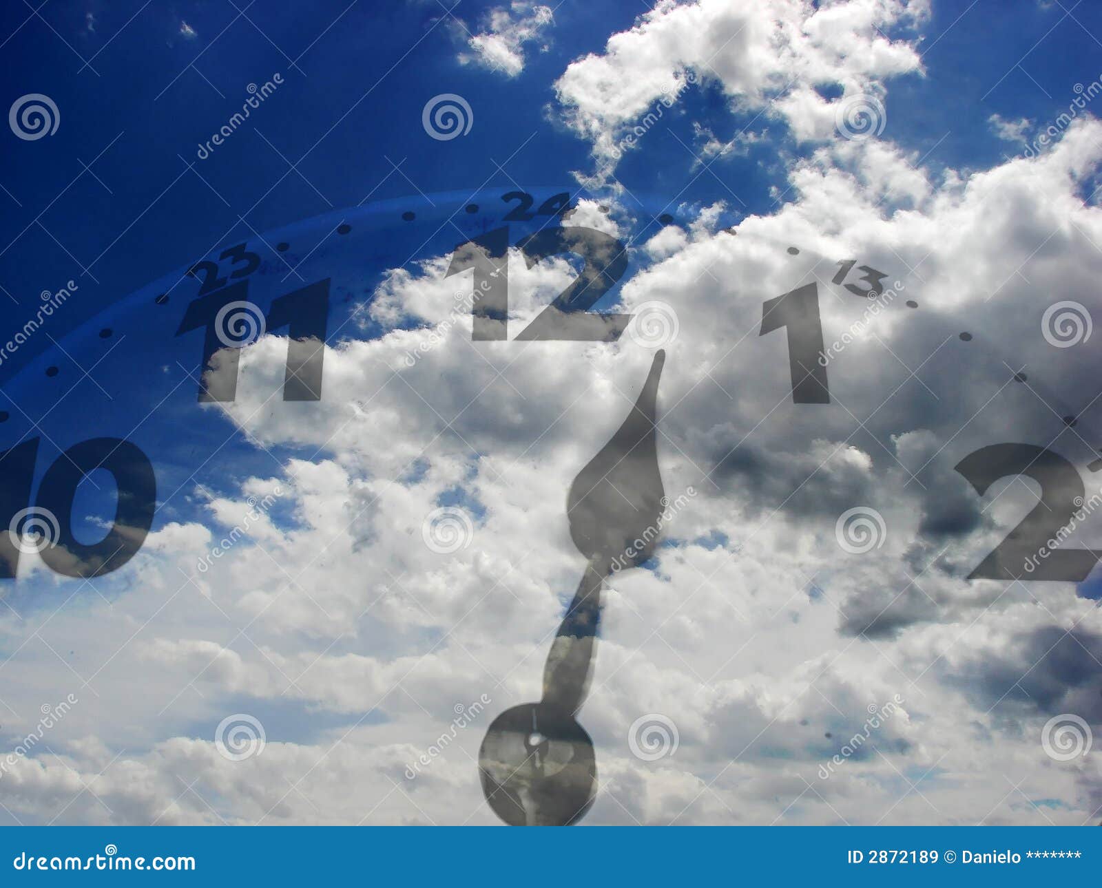 Time passing by stock image. Image of clouds, analog, urgency - 2872189