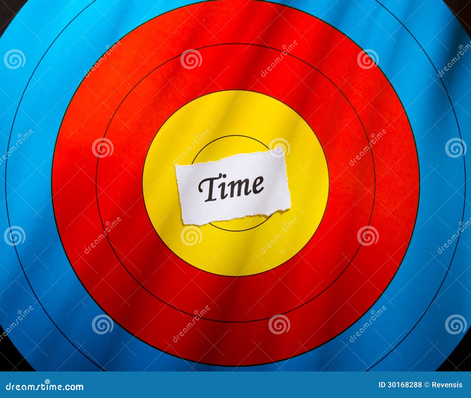 Target on time concept stock illustration. Illustration of center ...