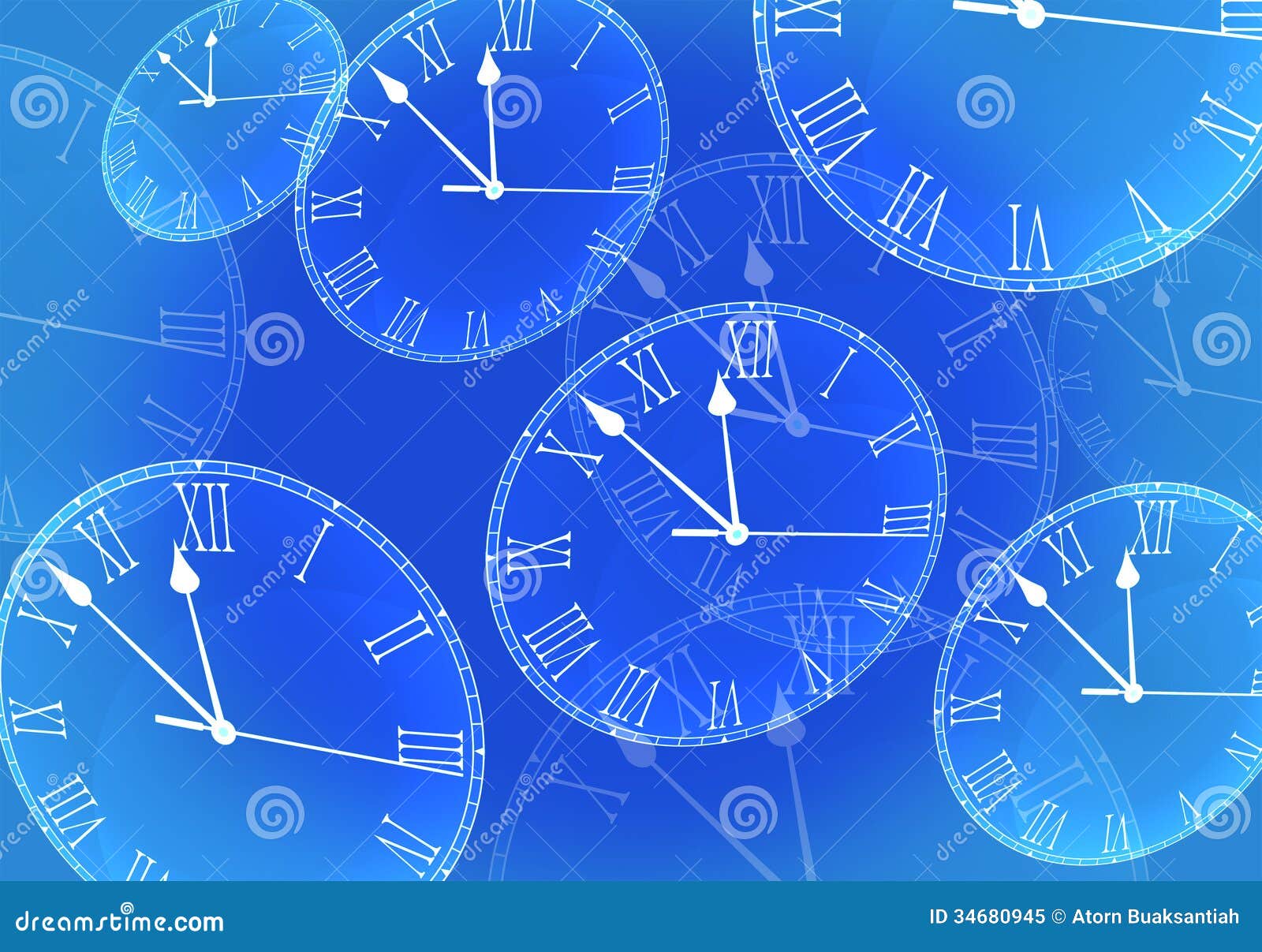 Time Passing concept stock illustration. Illustration of composition ...