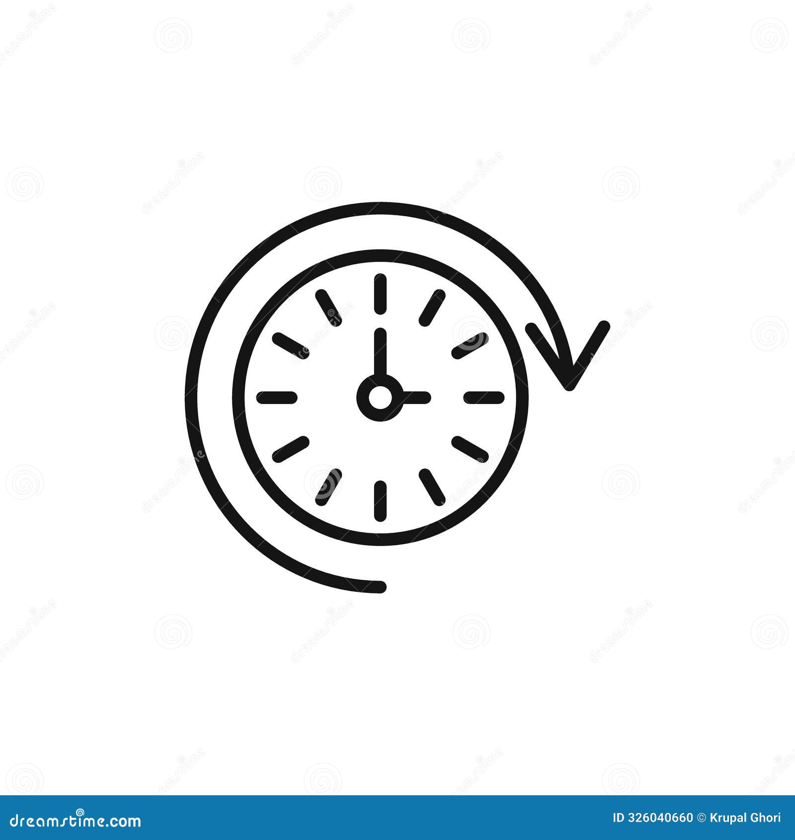 Time Passing Logo Sign Vector Outline Stock Vector - Illustration of ...