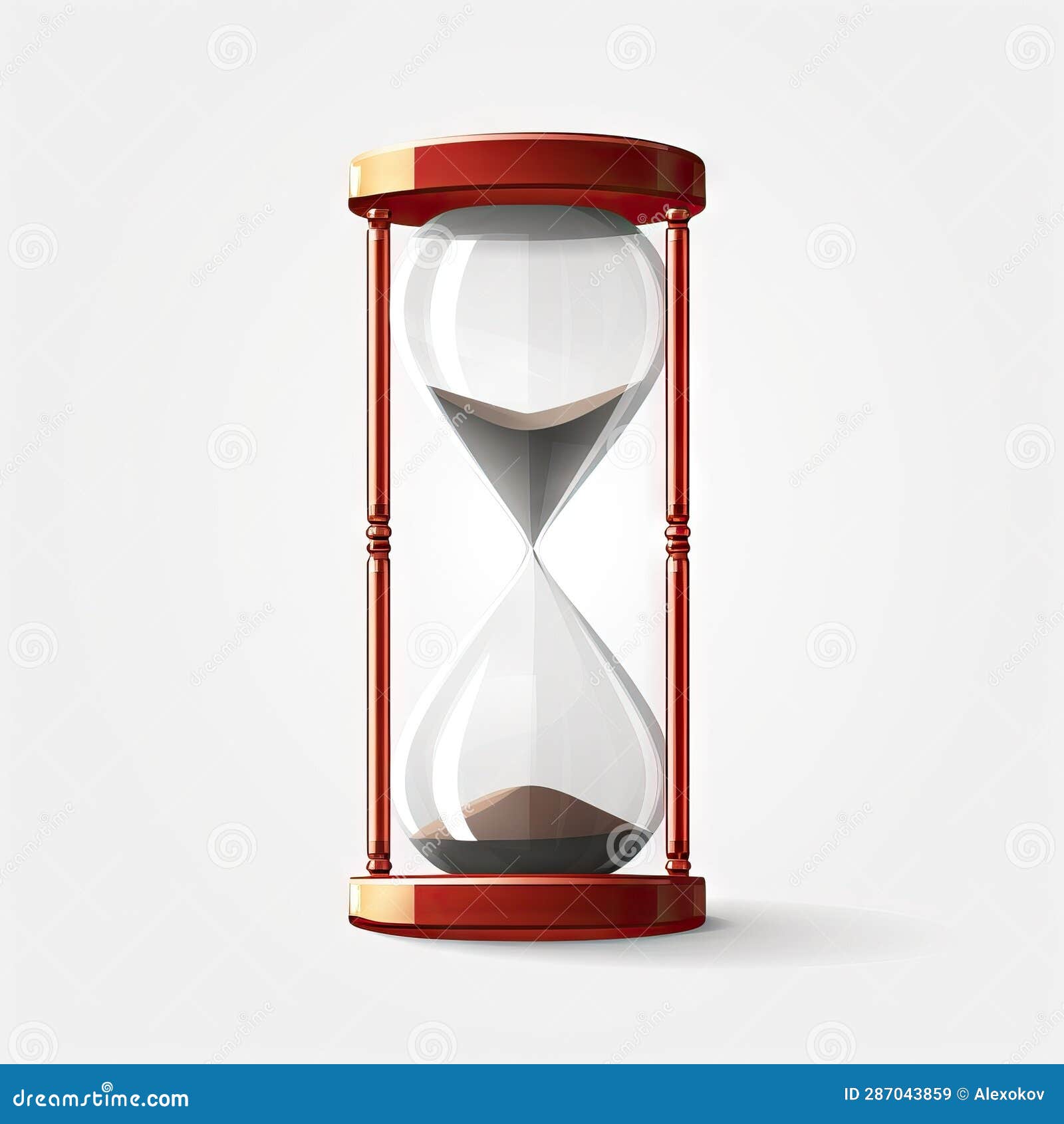 Time Passing in a Minimalistic Animated Hourglass AI Generated Stock ...
