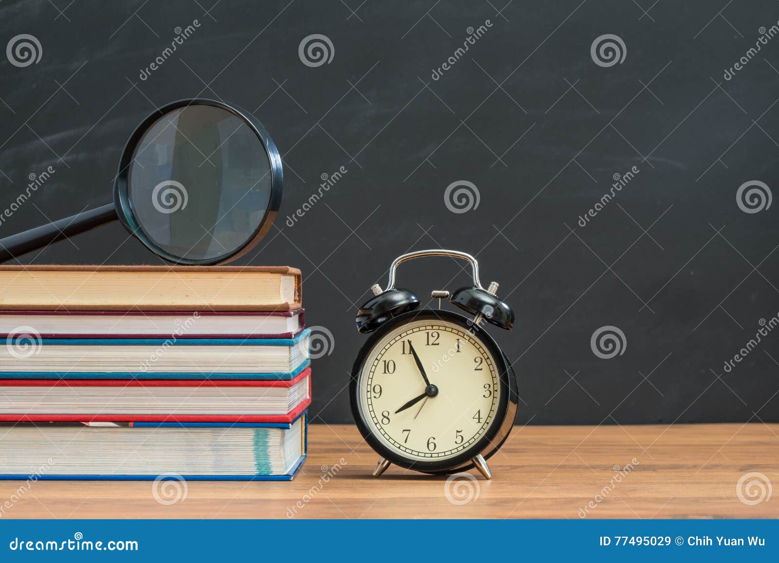 Time is Passing Very Quickly when You Study Hard Stock Image - Image of ...