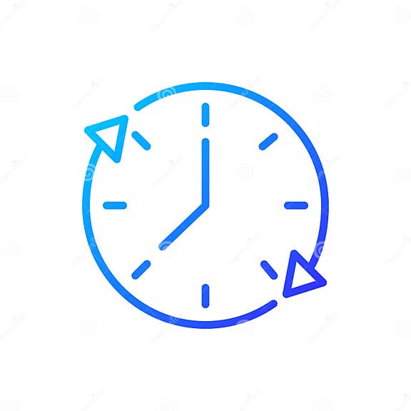 Time Period Pixel Perfect Gradient Linear Vector Icon Stock Vector ...