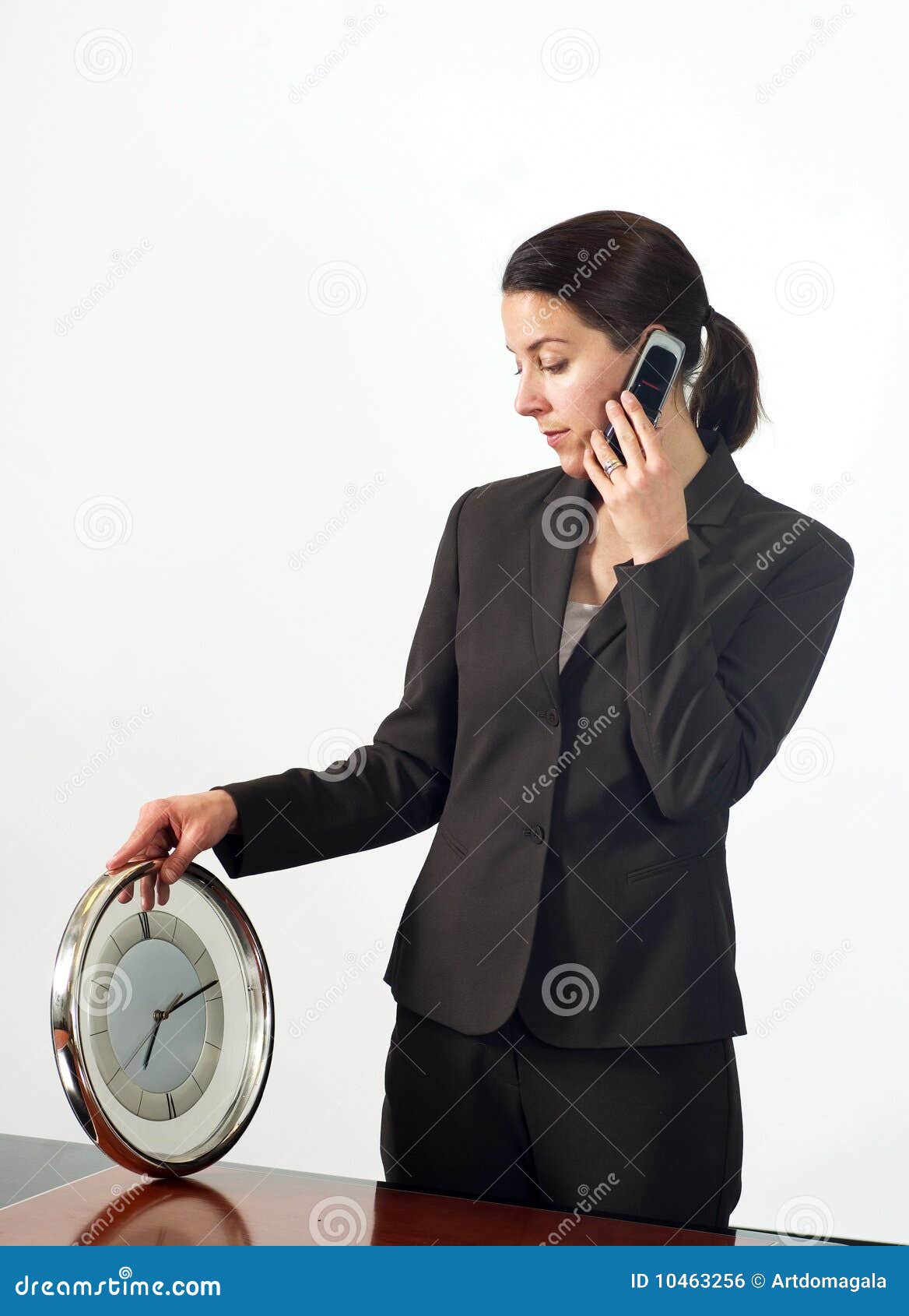 Watching The Clock Royalty-Free Stock Image | CartoonDealer.com #7730746