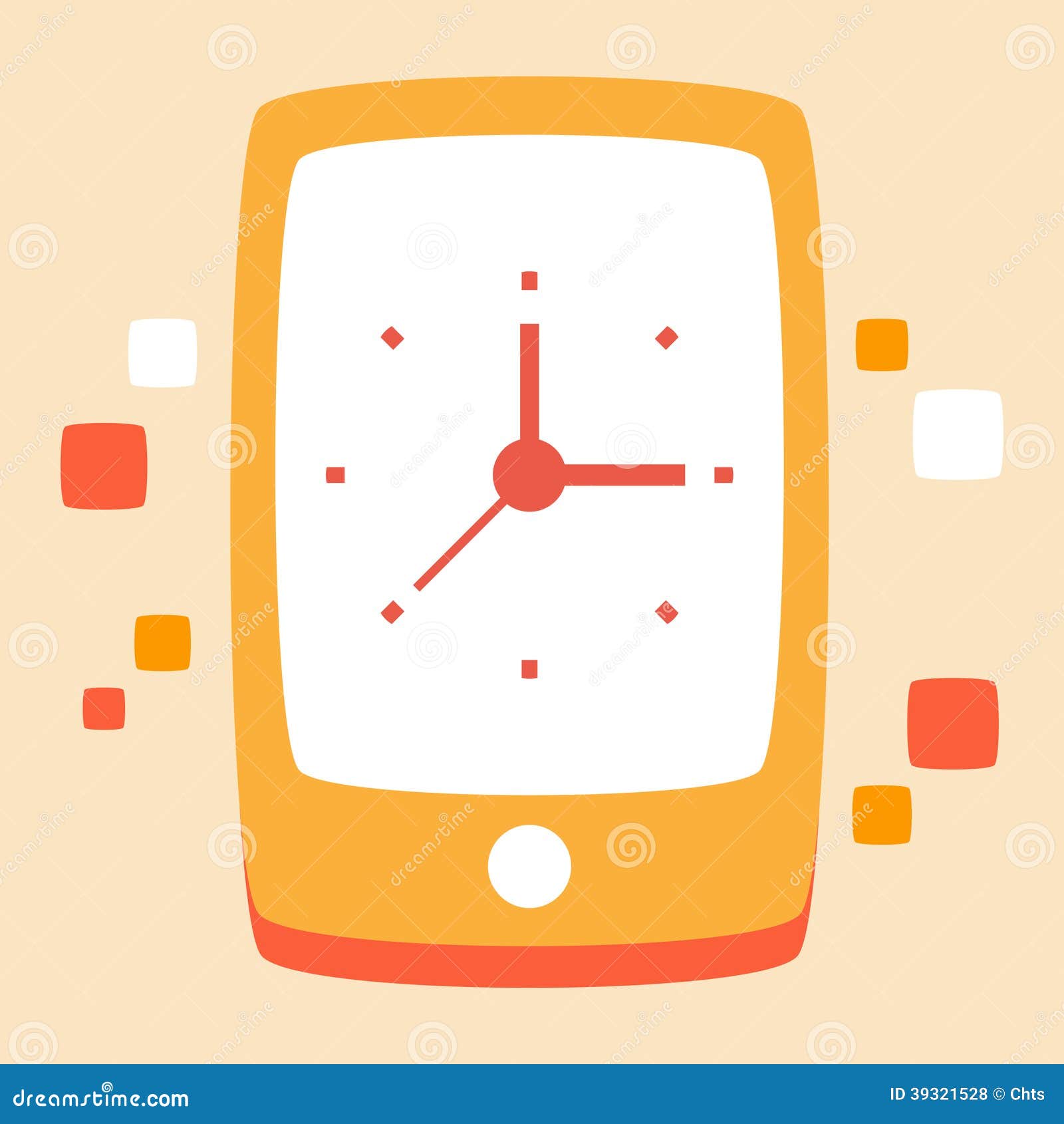Time Phone Calls and Conversations Stock Illustration - Illustration of ...