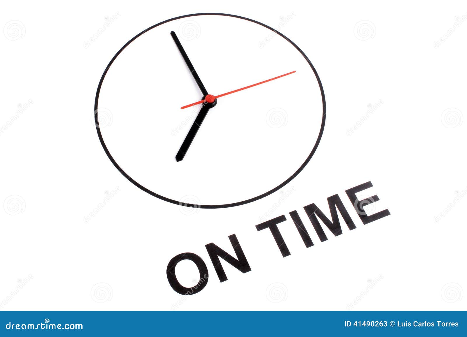 On time stock image. Image of hours, minutes, commitment - 41490263