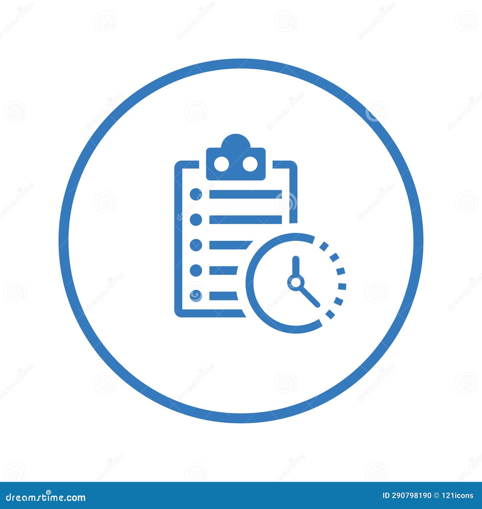 Time Plan icon stock illustration. Illustration of vector - 290798190