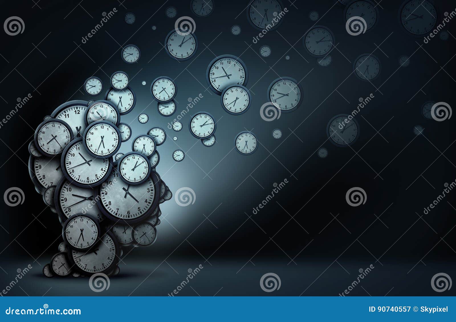 Time Planning Concept stock illustration. Illustration of overtime ...