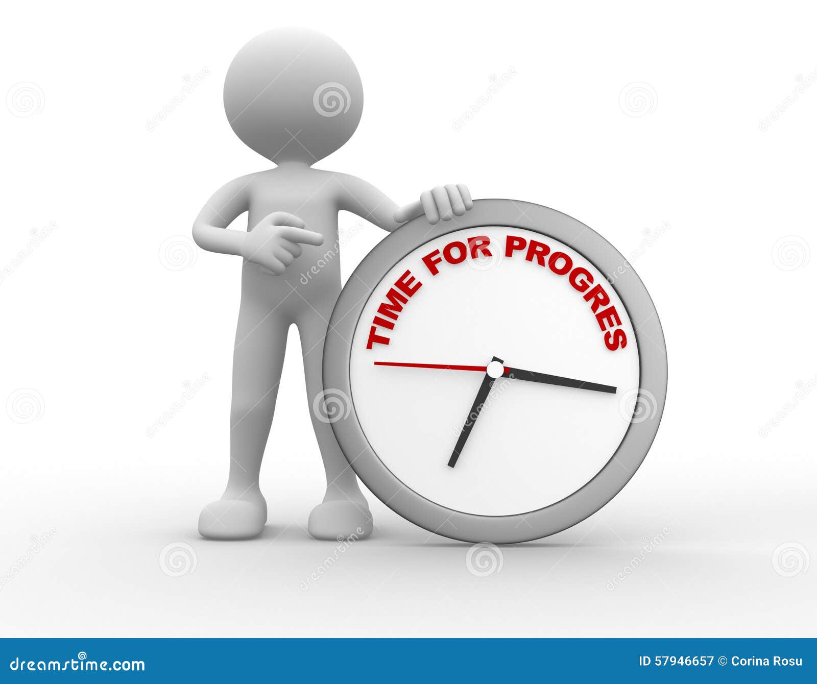 Time for progress stock illustration. Illustration of change - 57946657