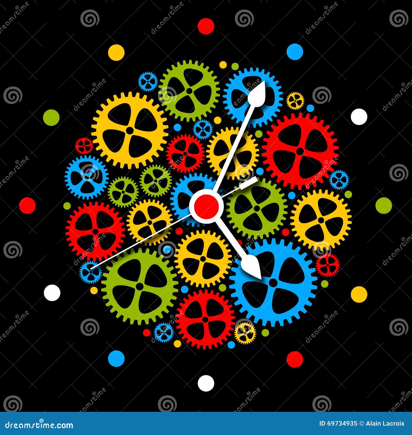 Time progress stock illustration. Illustration of goals - 69734935