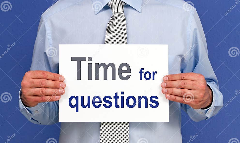 Time for questions sign stock image. Image of shirt, notice - 25052279
