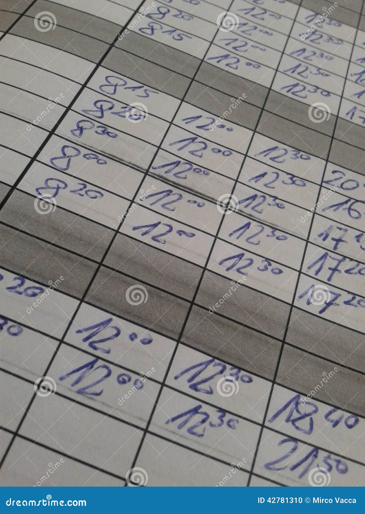 Time registration stock photo. Image of work, time, registration - 42781310