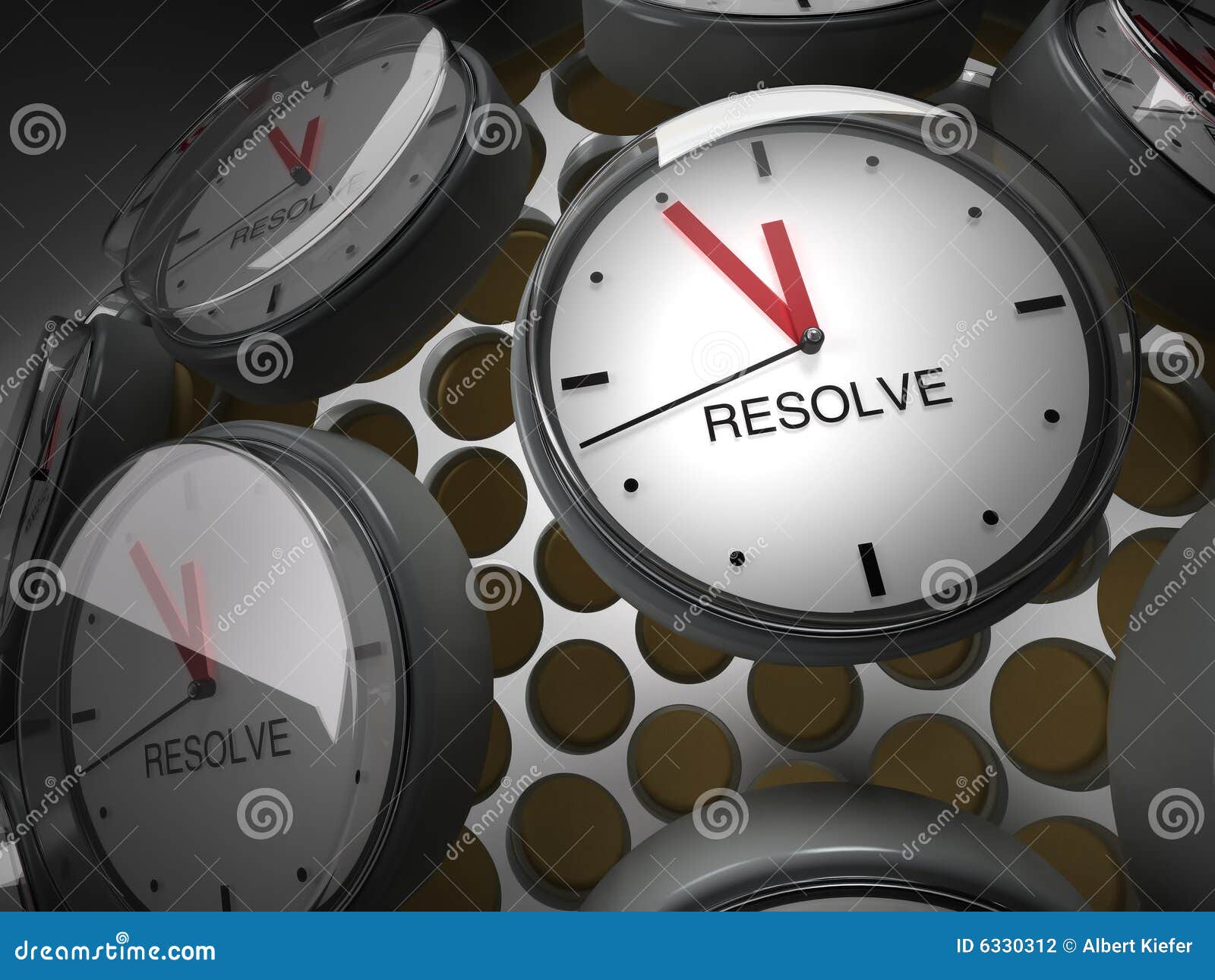 Time for a resolve stock illustration. Illustration of resolution - 6330312