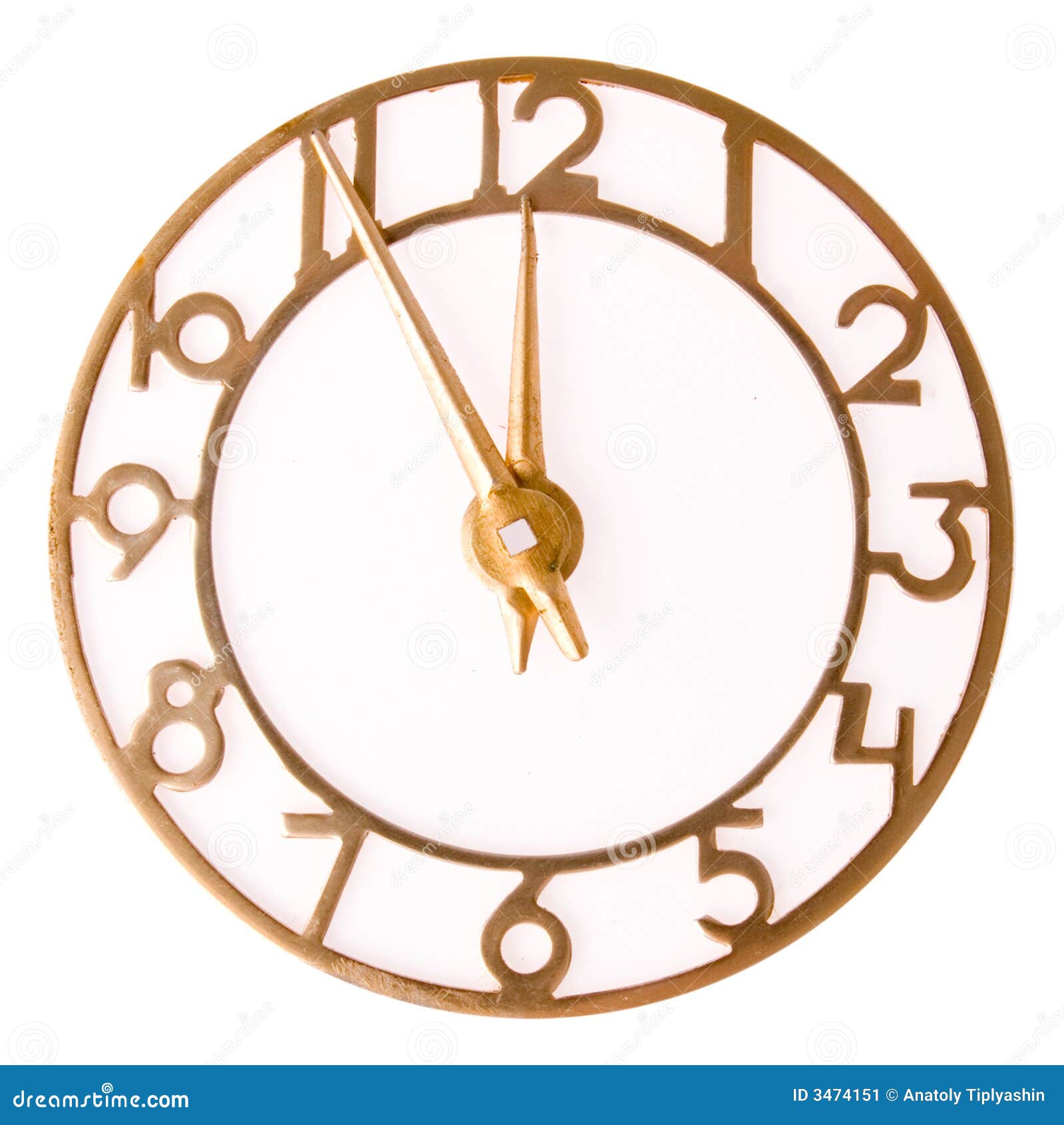 Eleven Fifty-five Clock Stock Photography | CartoonDealer.com #63926882