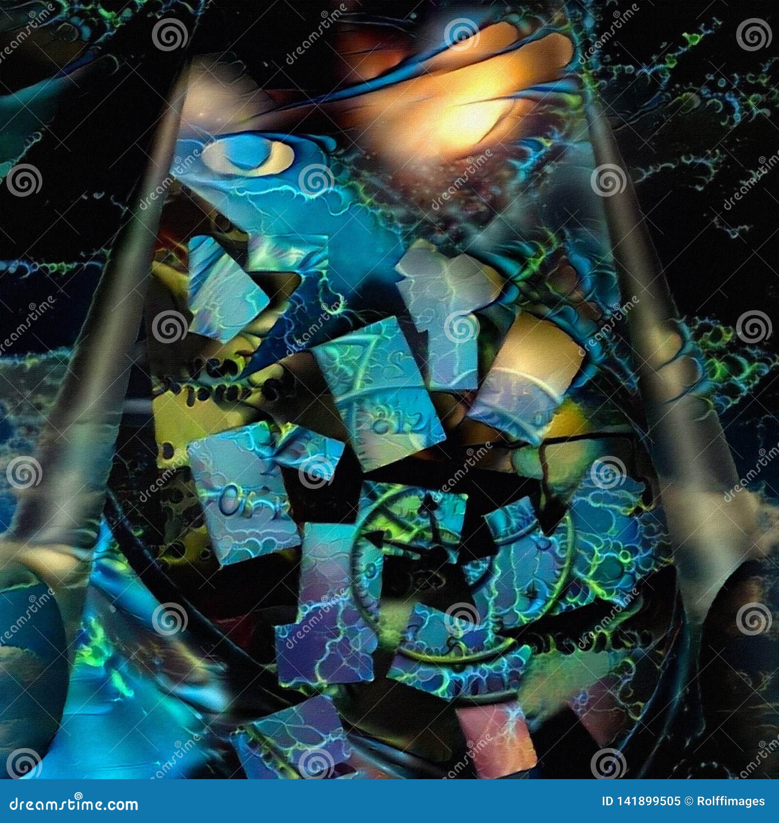 Time Reveal stock illustration. Illustration of illusion - 141899505