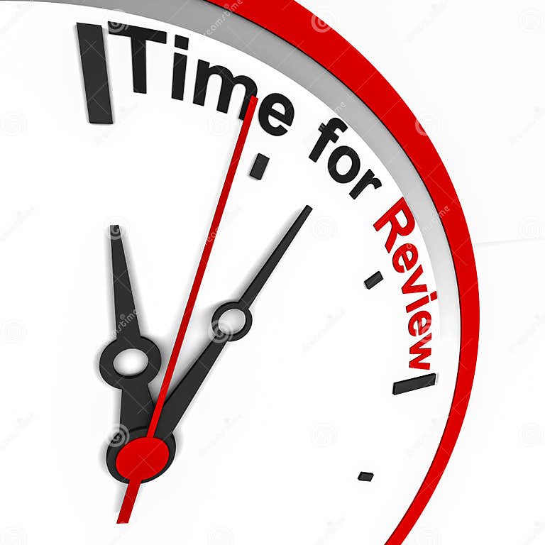 Time for review stock illustration. Illustration of project - 26569957
