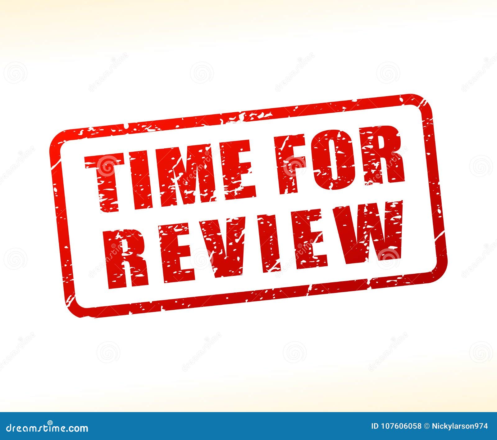 Time for Review Text Buffered Stock Vector - Illustration of ...