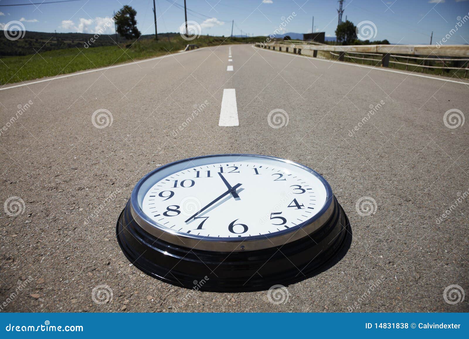 Time on the road stock photo. Image of asphalt, deadline - 14831838