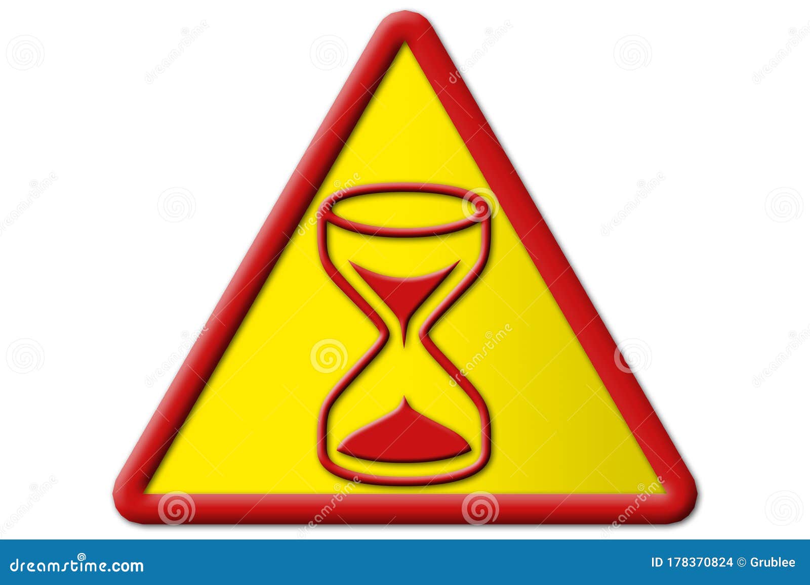 Time road sign stock illustration. Illustration of attention - 178370824