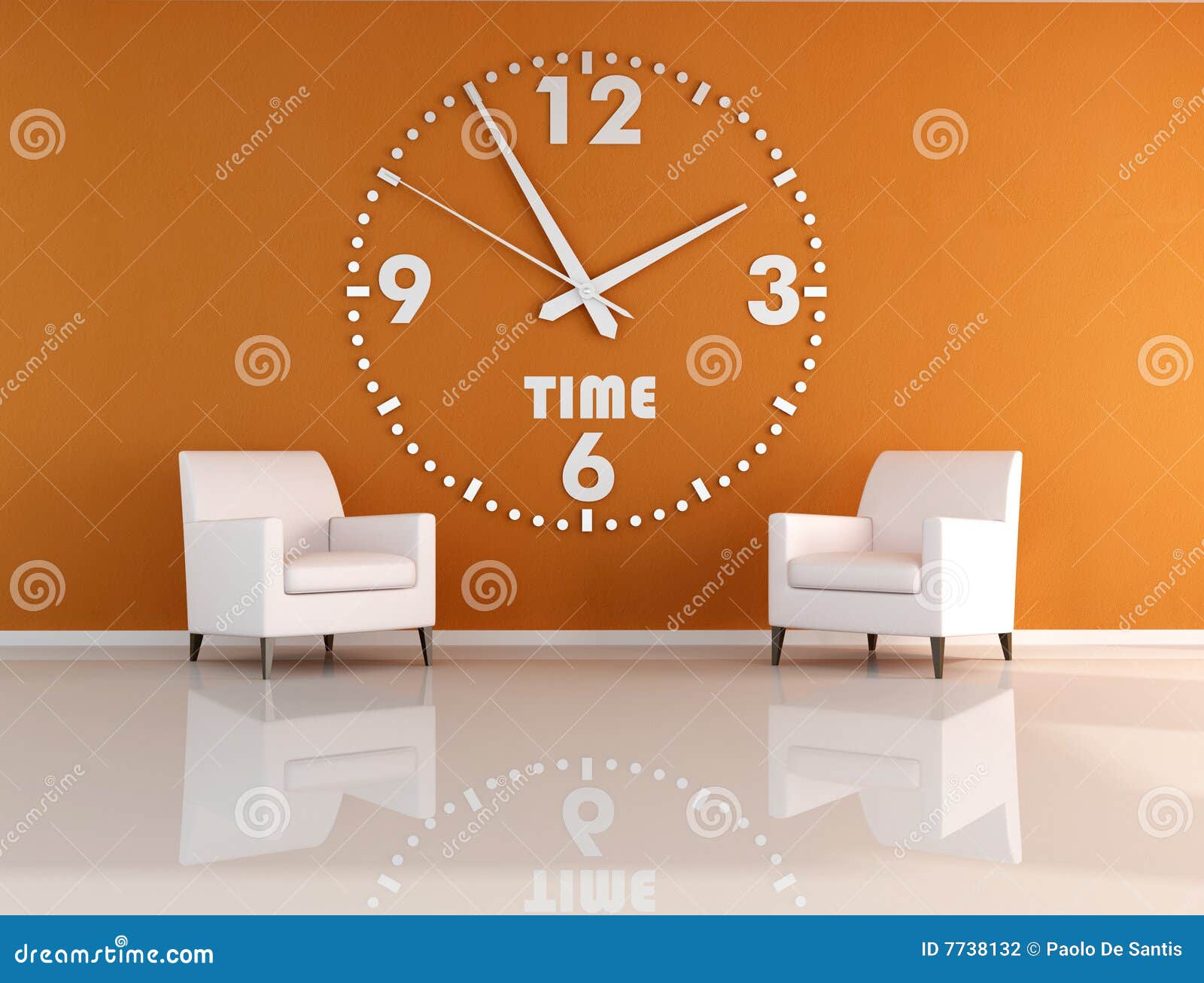 Time Room stock illustration. Illustration of minimalism - 7738132