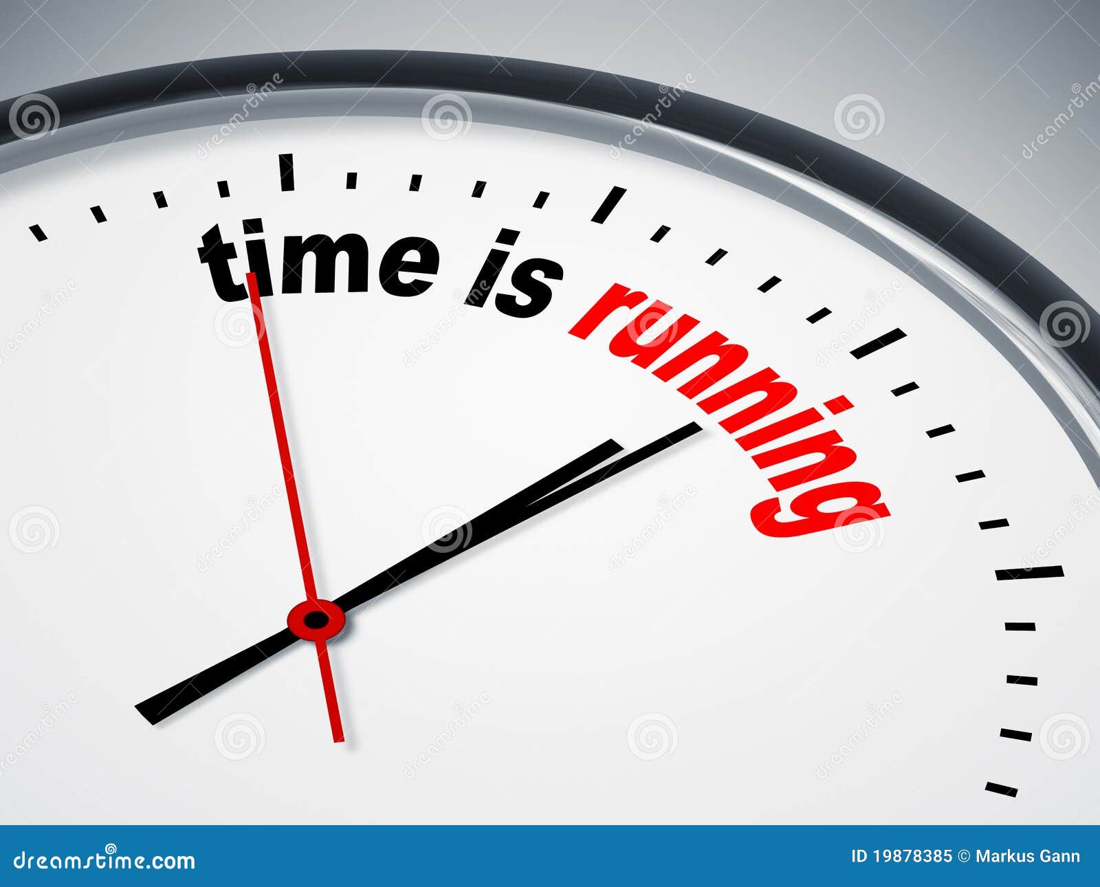 Time is running stock illustration. Illustration of improvement - 19878385