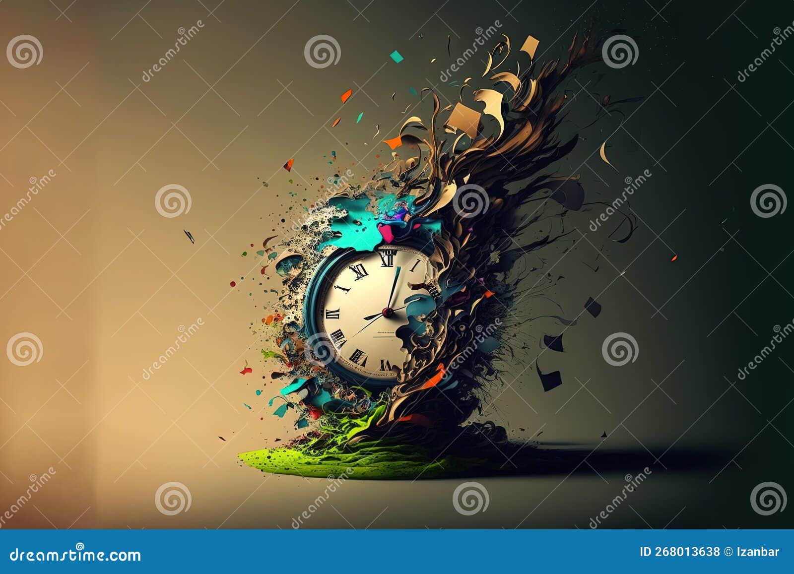 Time Running Fast Abstract Wasting of Time Concept Quick, Fast, Speed ...