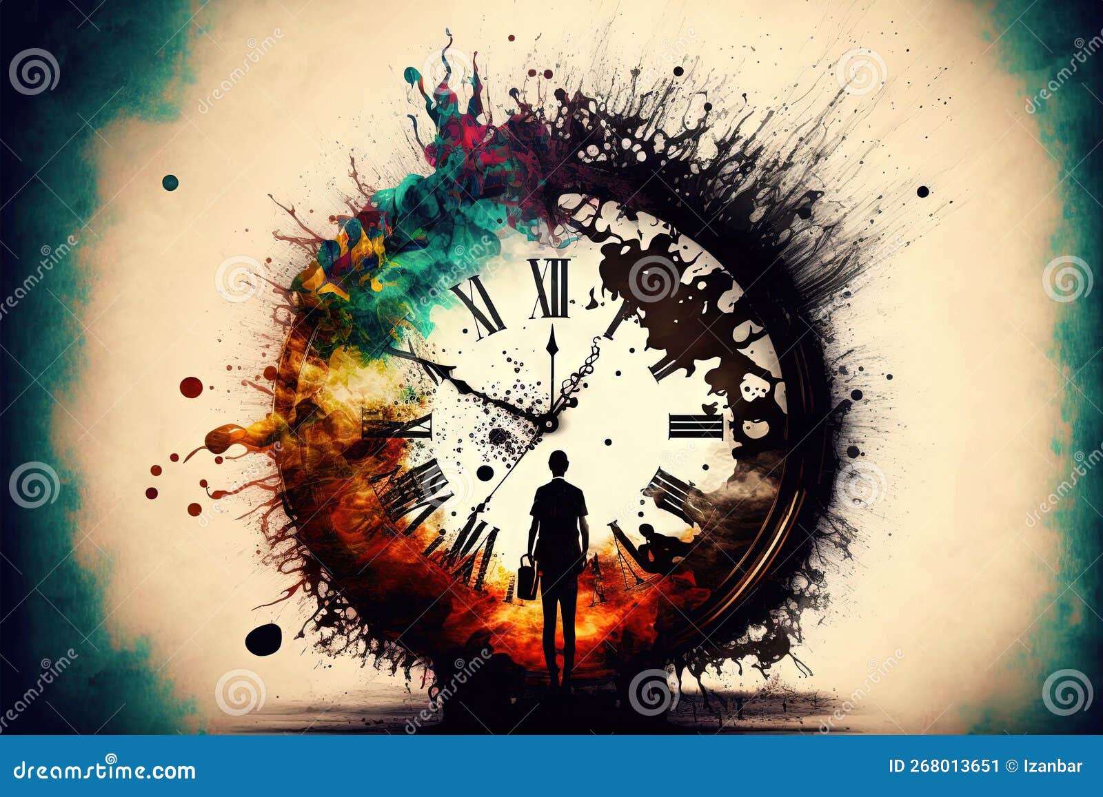 Time Running Fast Abstract Wasting of Time Concept Quick, Fast, Speed ...