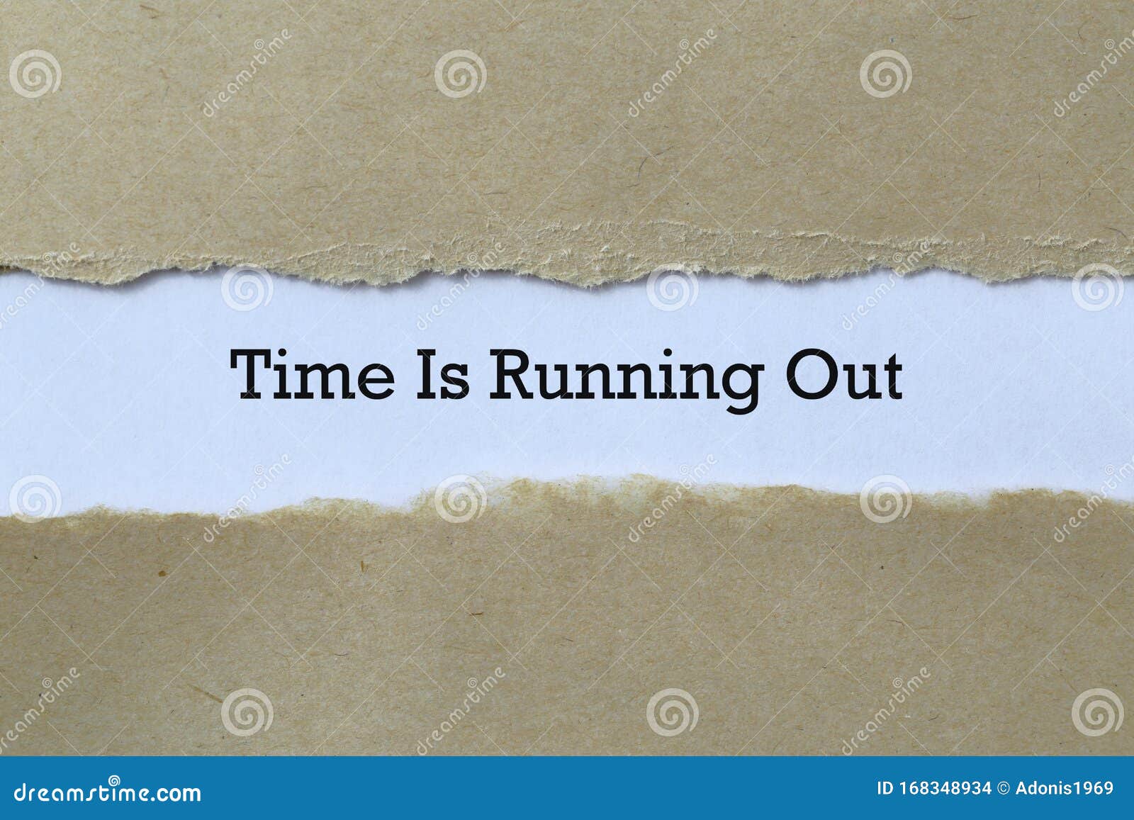 Time is Running Out on Paper Stock Photo - Image of paper, deadline ...