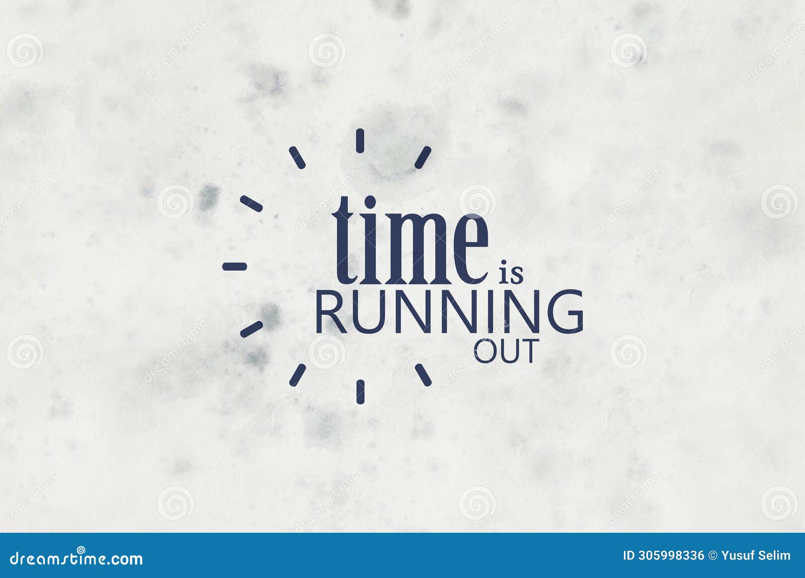 Time is Running Out Sign on Background Stock Illustration ...